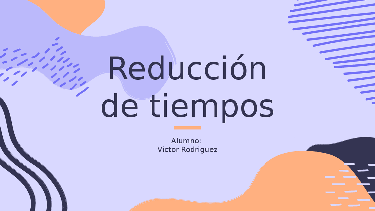 Reduccion de tiempos - Docsity