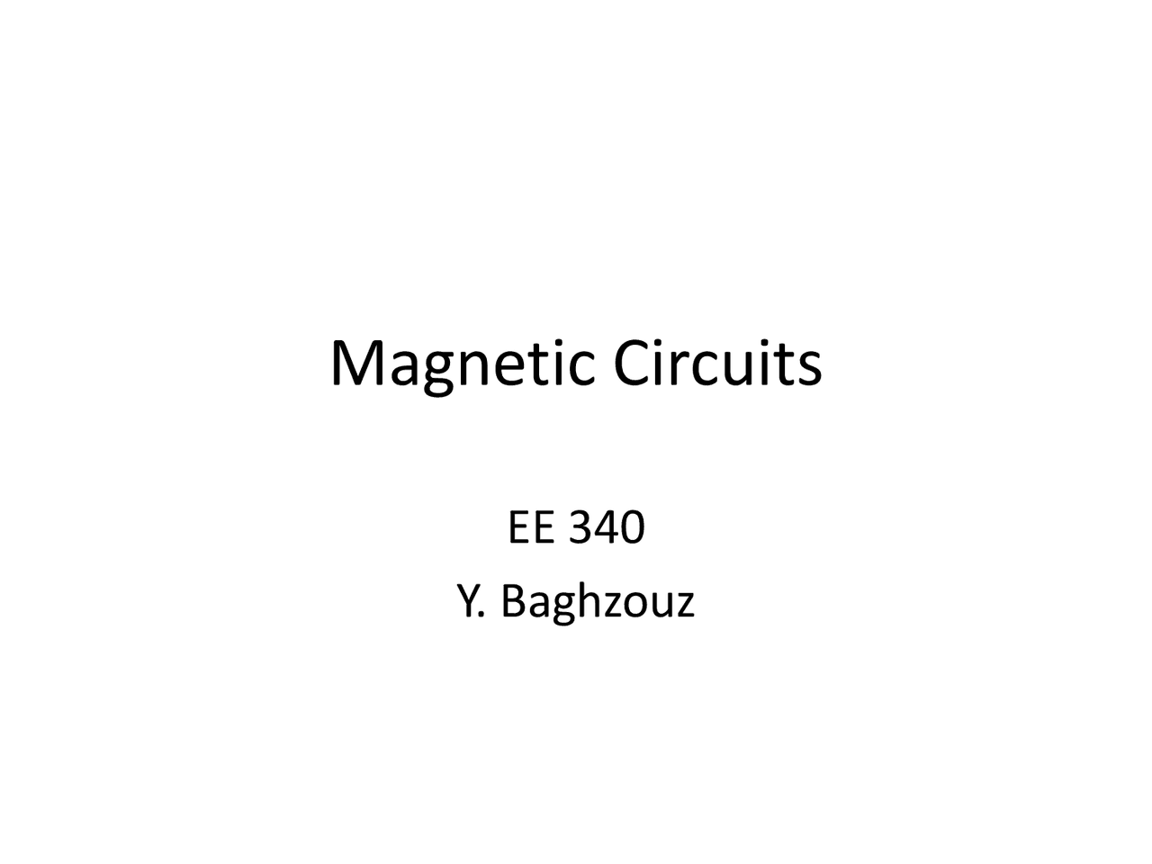 Magnetic Circuits Apontamentos Docsity