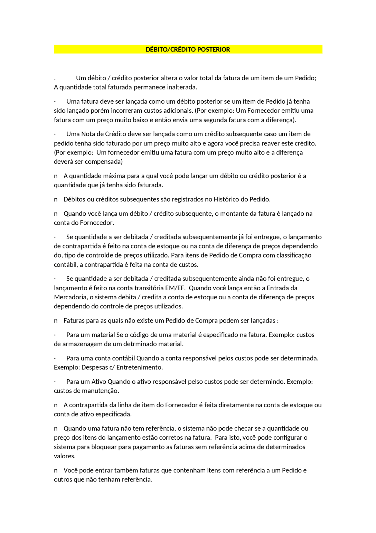 Sap Documentos De Implementação Docsity