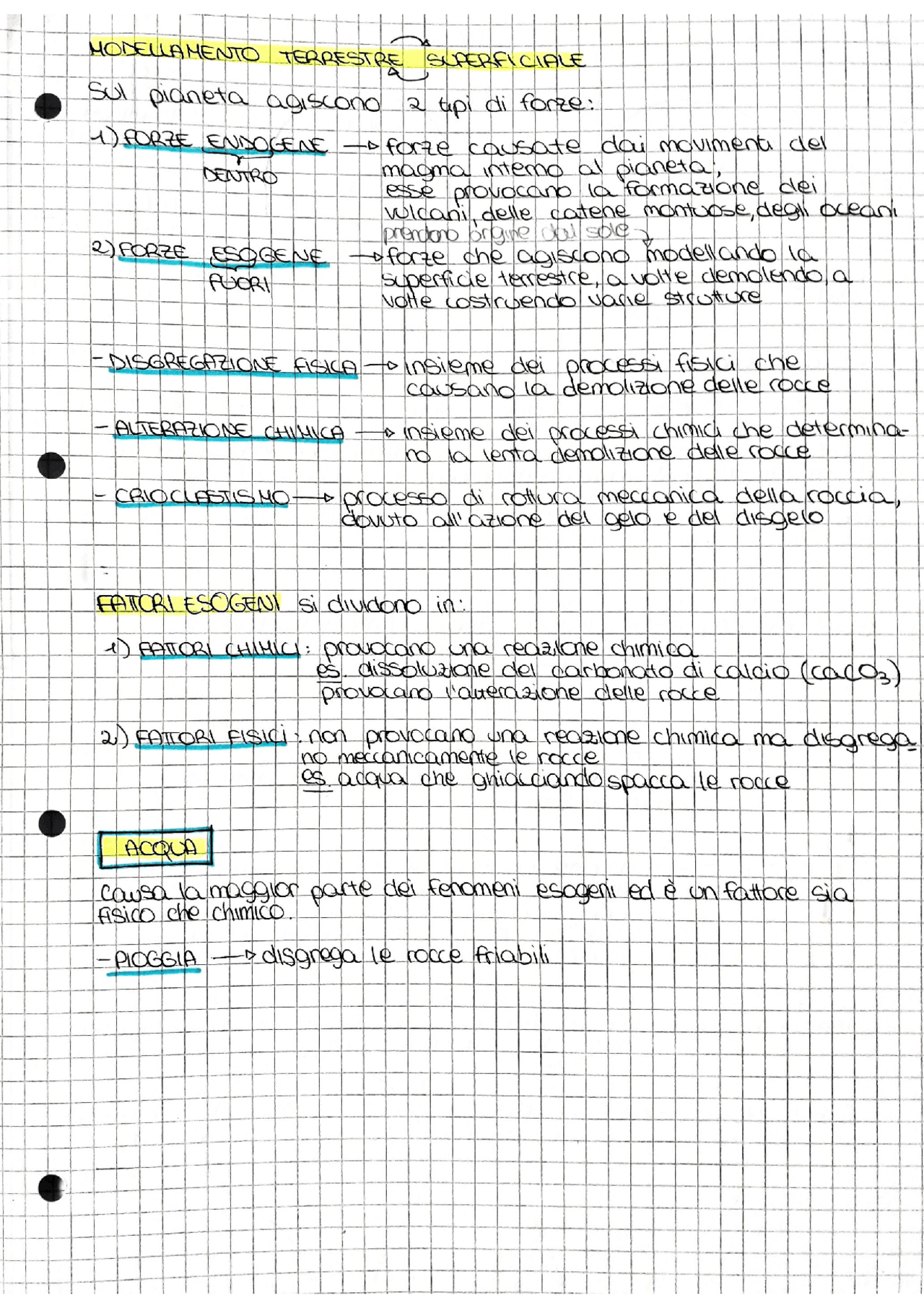 Scienze Della Terra Iii Liceo Scienze Umane Docsity