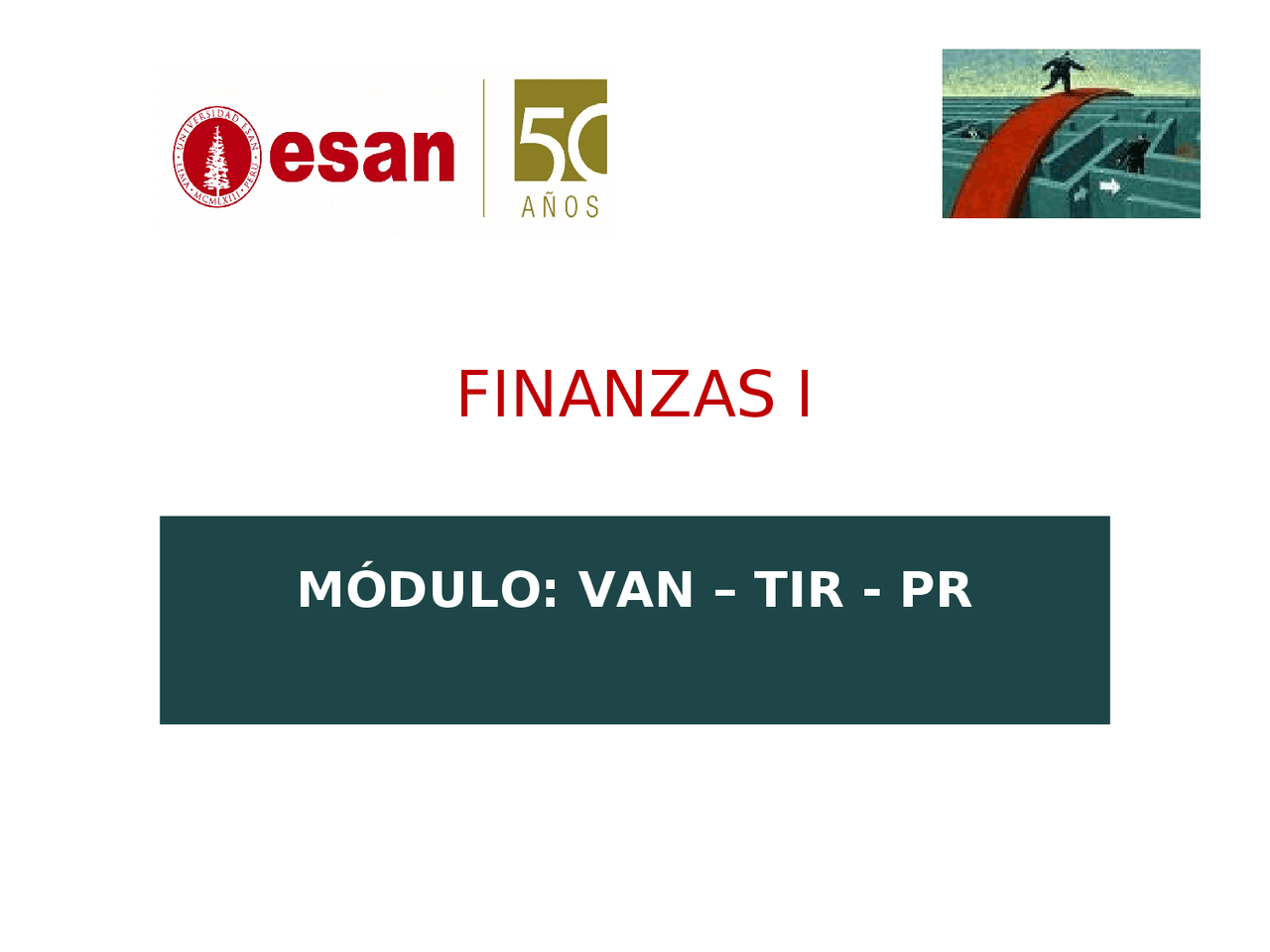 VAN ( VALOR ACTUAL NETO) - Docsity