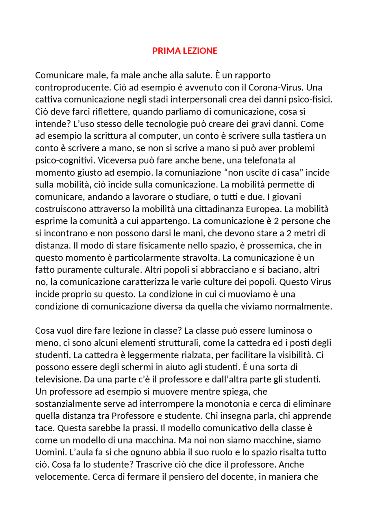 Appunti Corso Teorie E Tecniche Della Comunicazione Prof Toschi Docsity