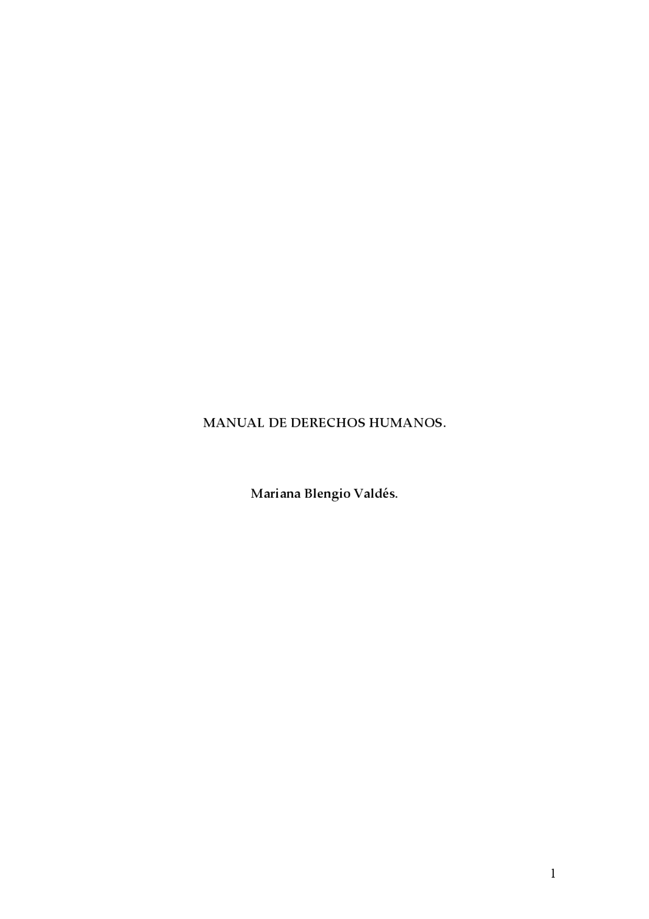 Manual De Derechos Humanos Docsity