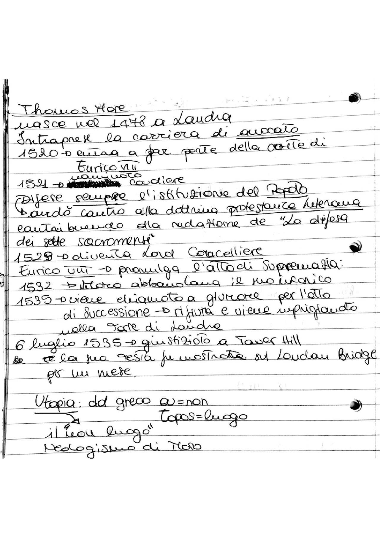Utopia Di Thomas More Docsity