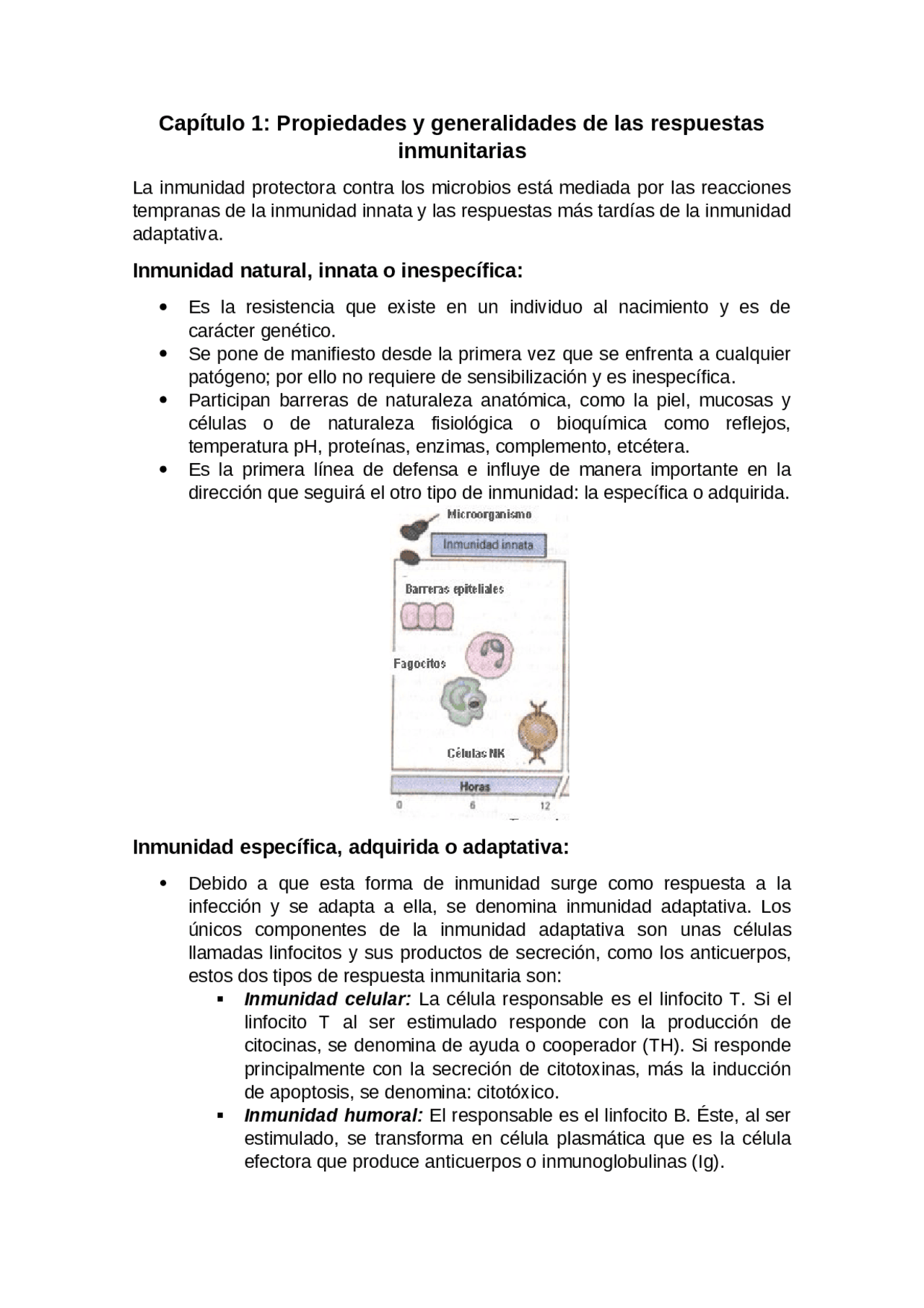 Resumen CapÍtulo 1 Abbas Resúmenes De Inmunología Docsity