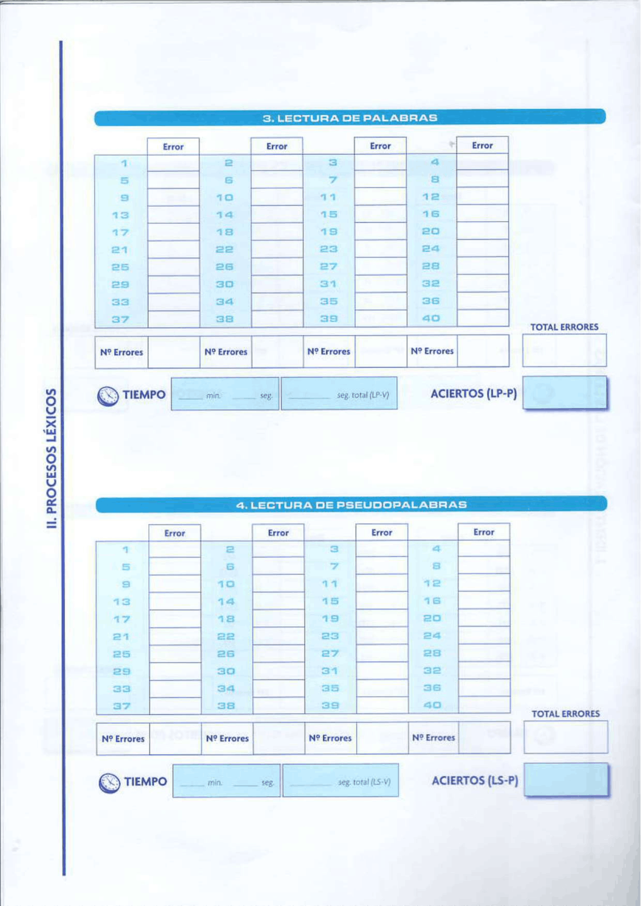 Test PROLEC- Cuaderno de anotación | Guías, Proyectos, Investigaciones ...