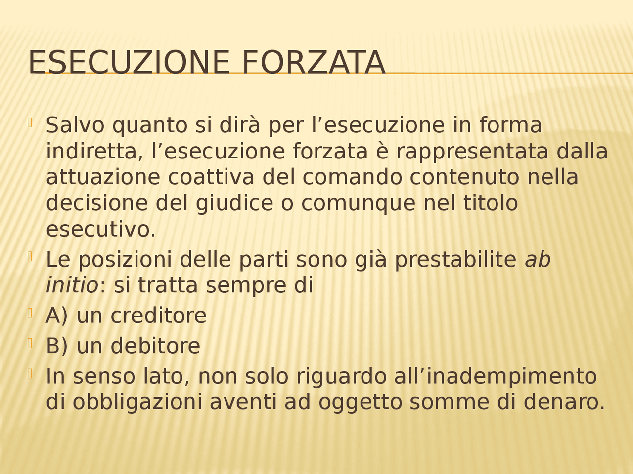 Esecuzione Forzata Parte 1 Docsity