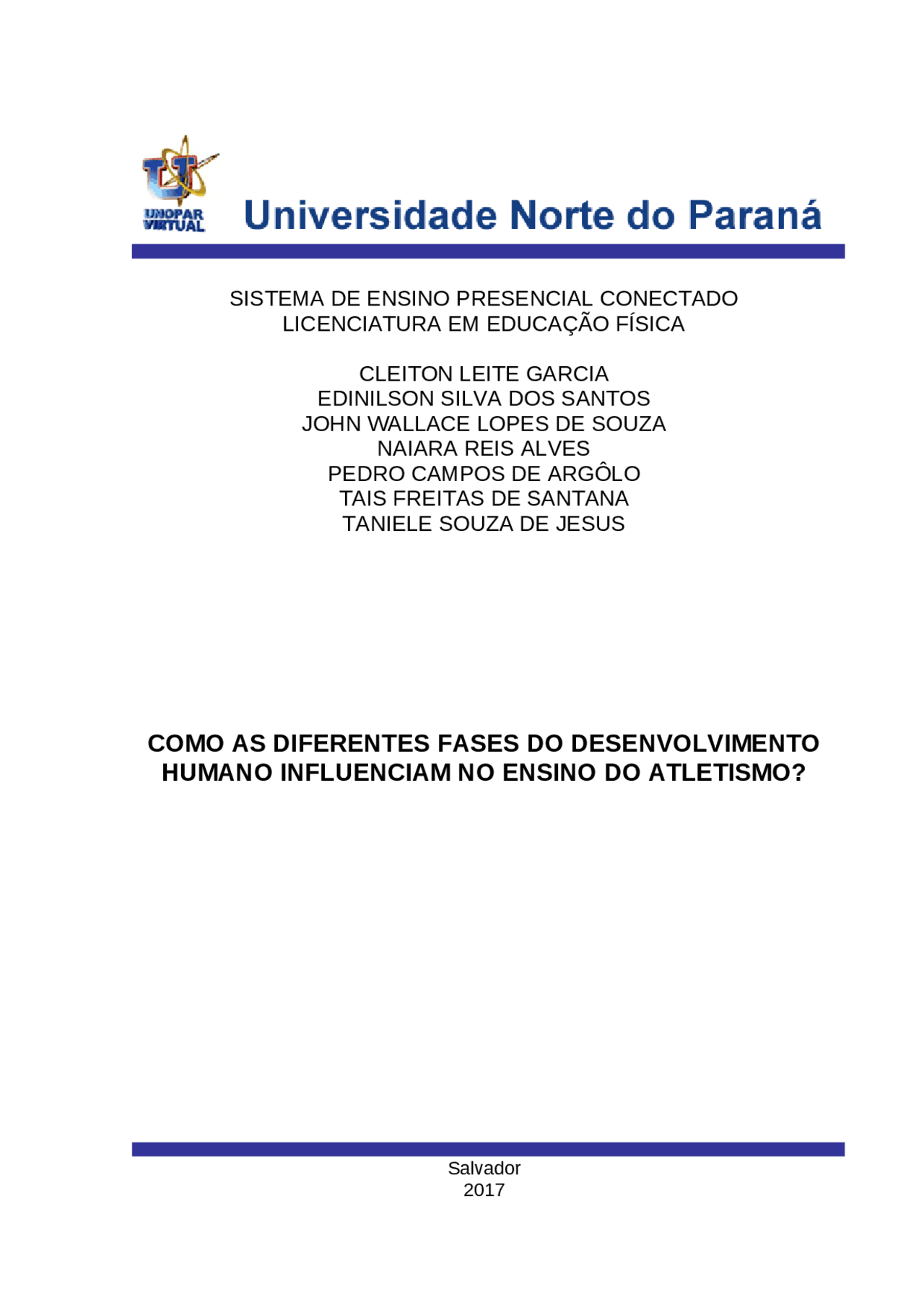 Portifólio Unopar Segundo Semestre Docsity