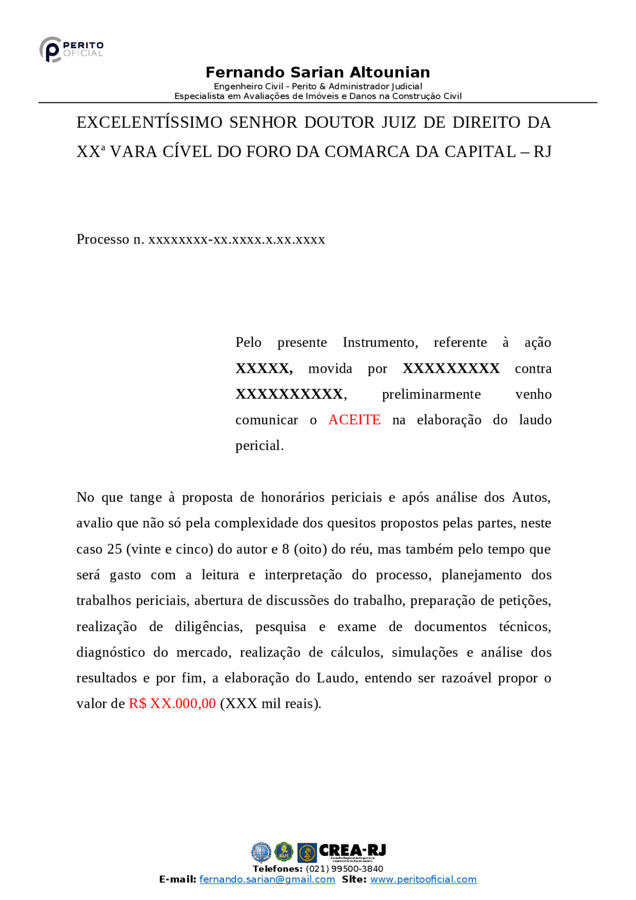 Modelo De Petição Simples - FDPLEARN Modelo De Petição Simples - FDPLEARN