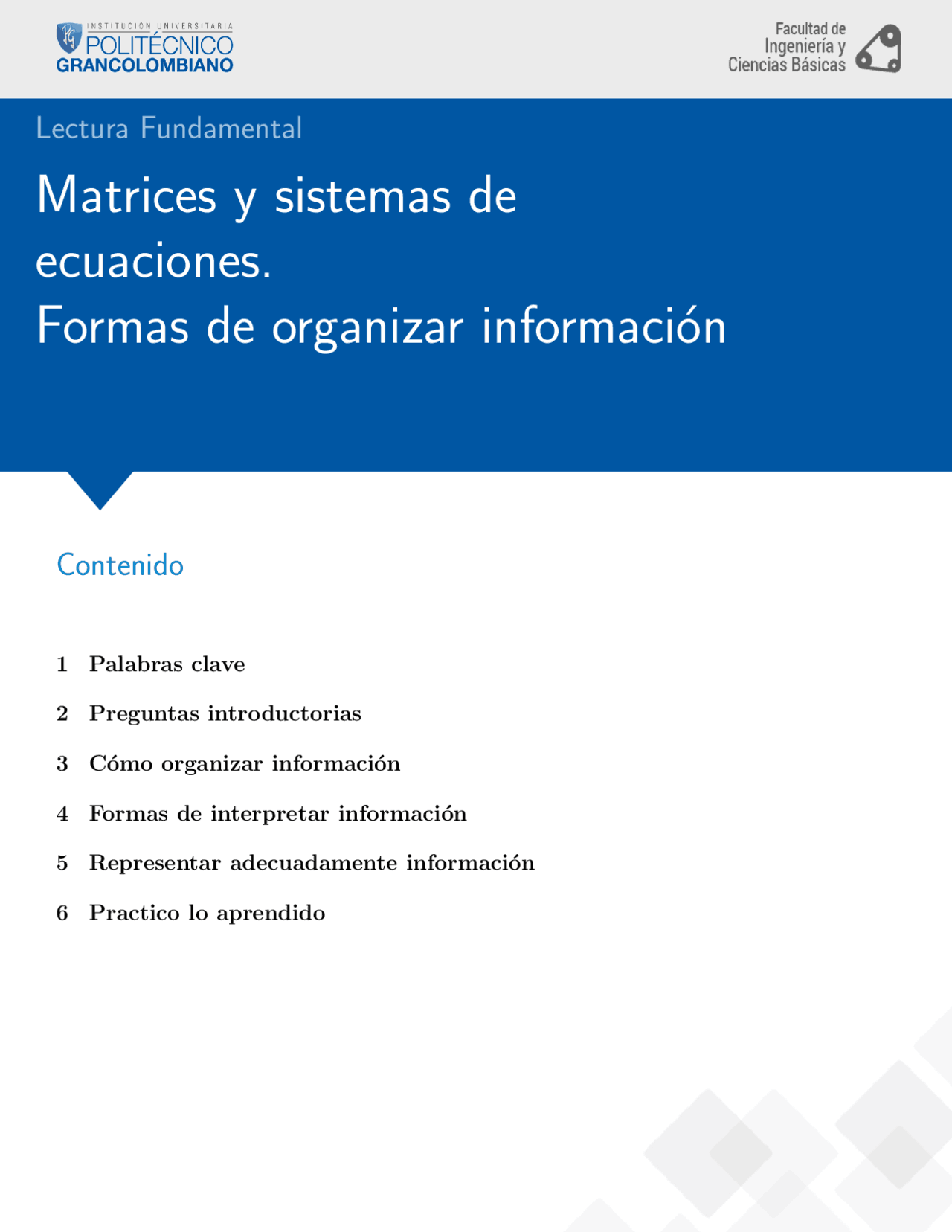 Matrices y Sistema Poli - Docsity
