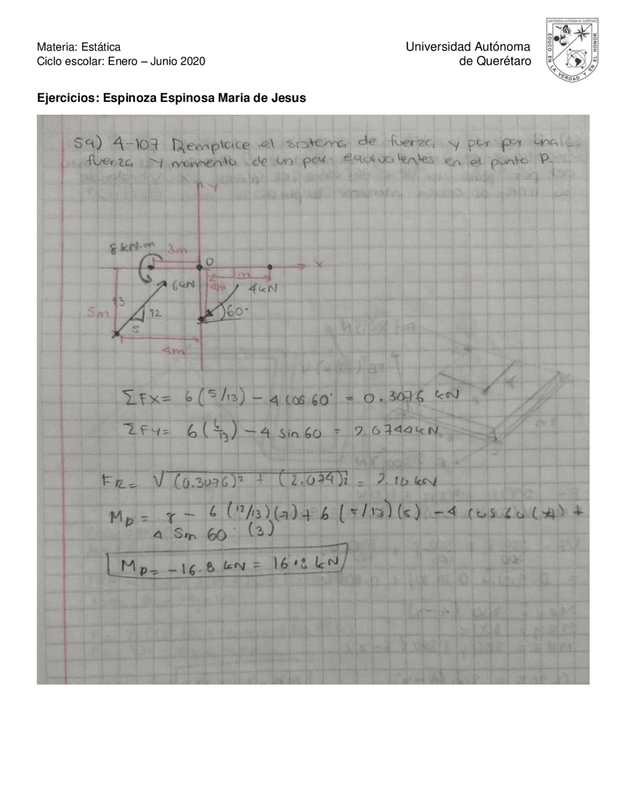 Ejercisios De Estática Ejercicios De Física Docsity
