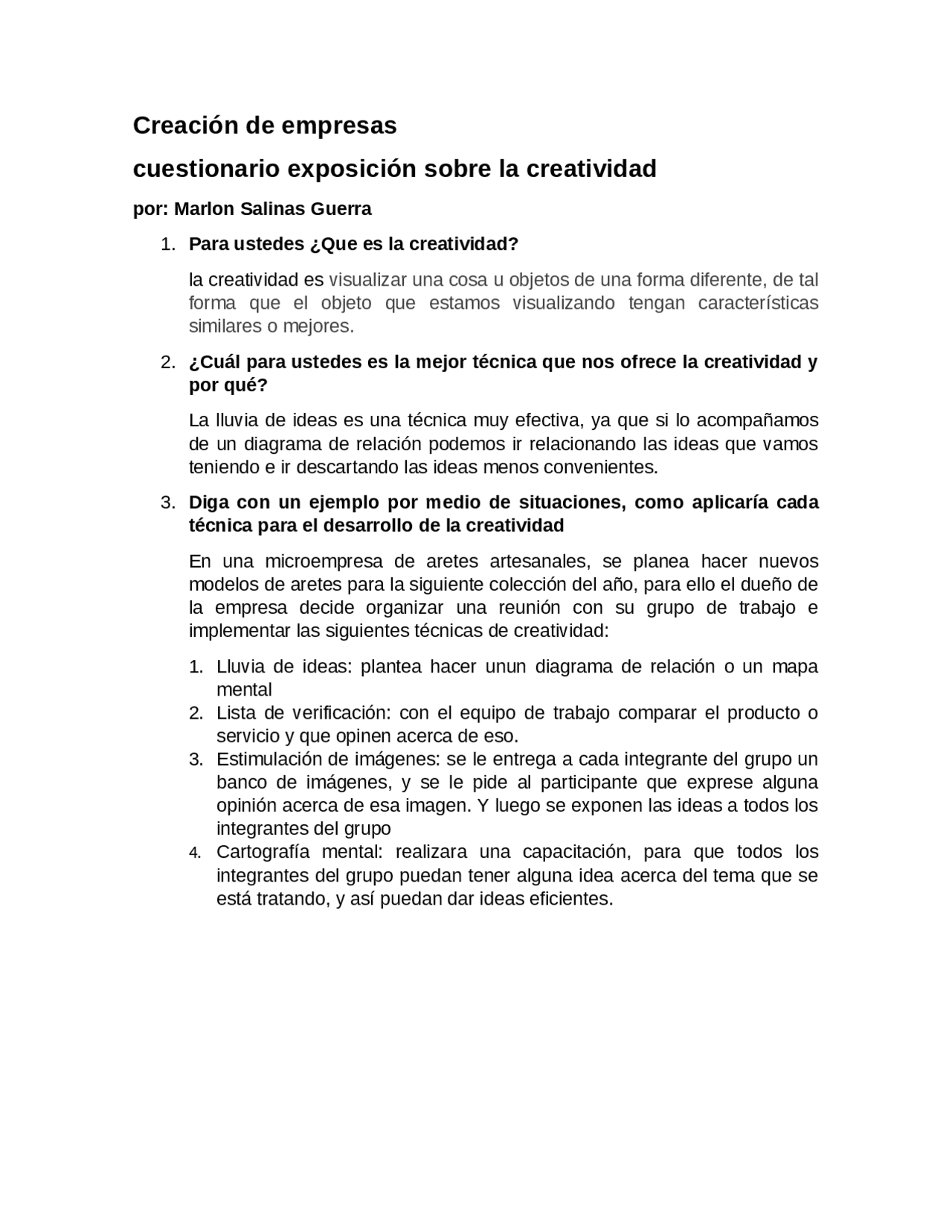 Creacion de empresas - Docsity