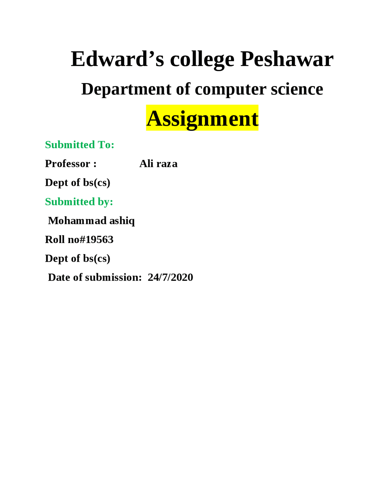Automata Theory Assignment Docsity