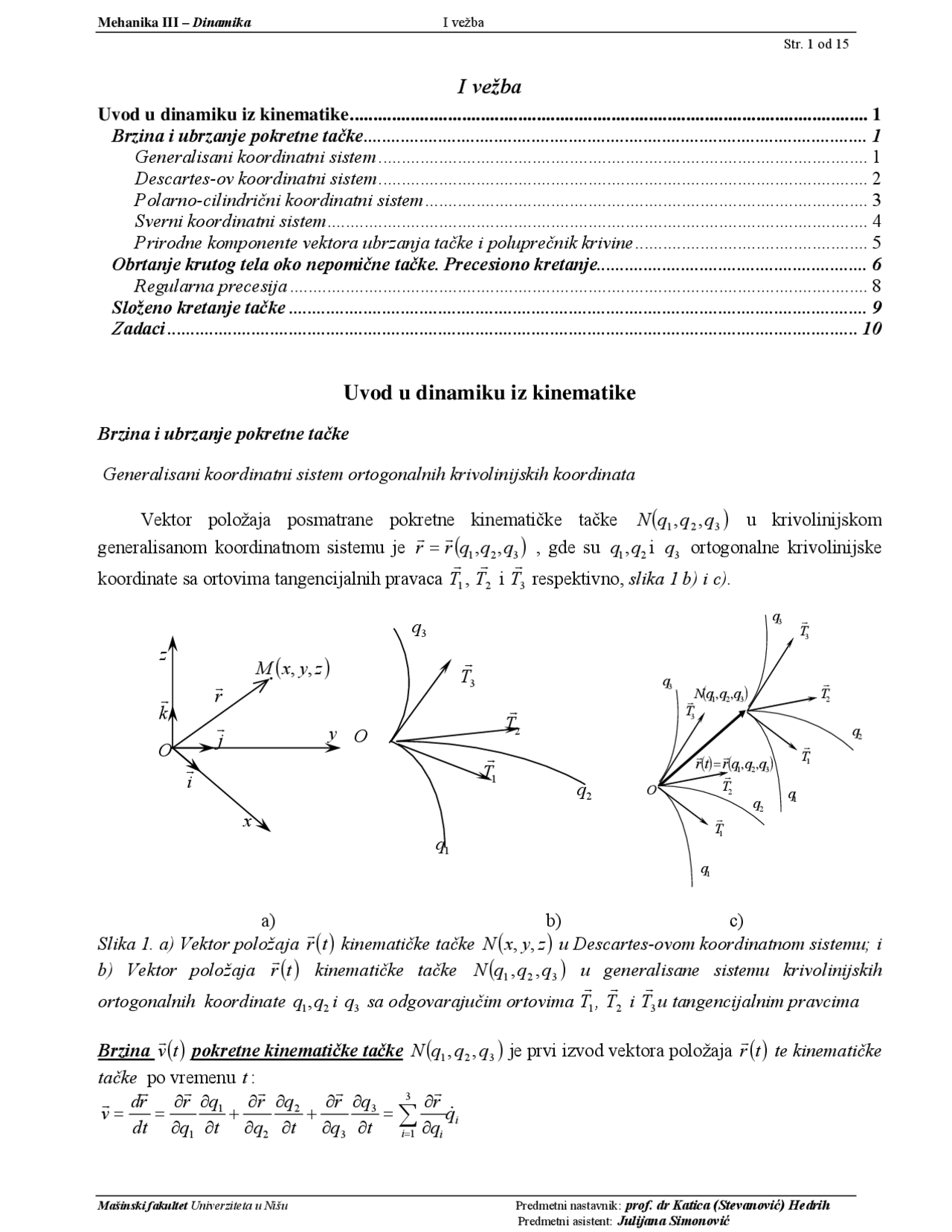 Mehanika zbirka zadataka - Docsity