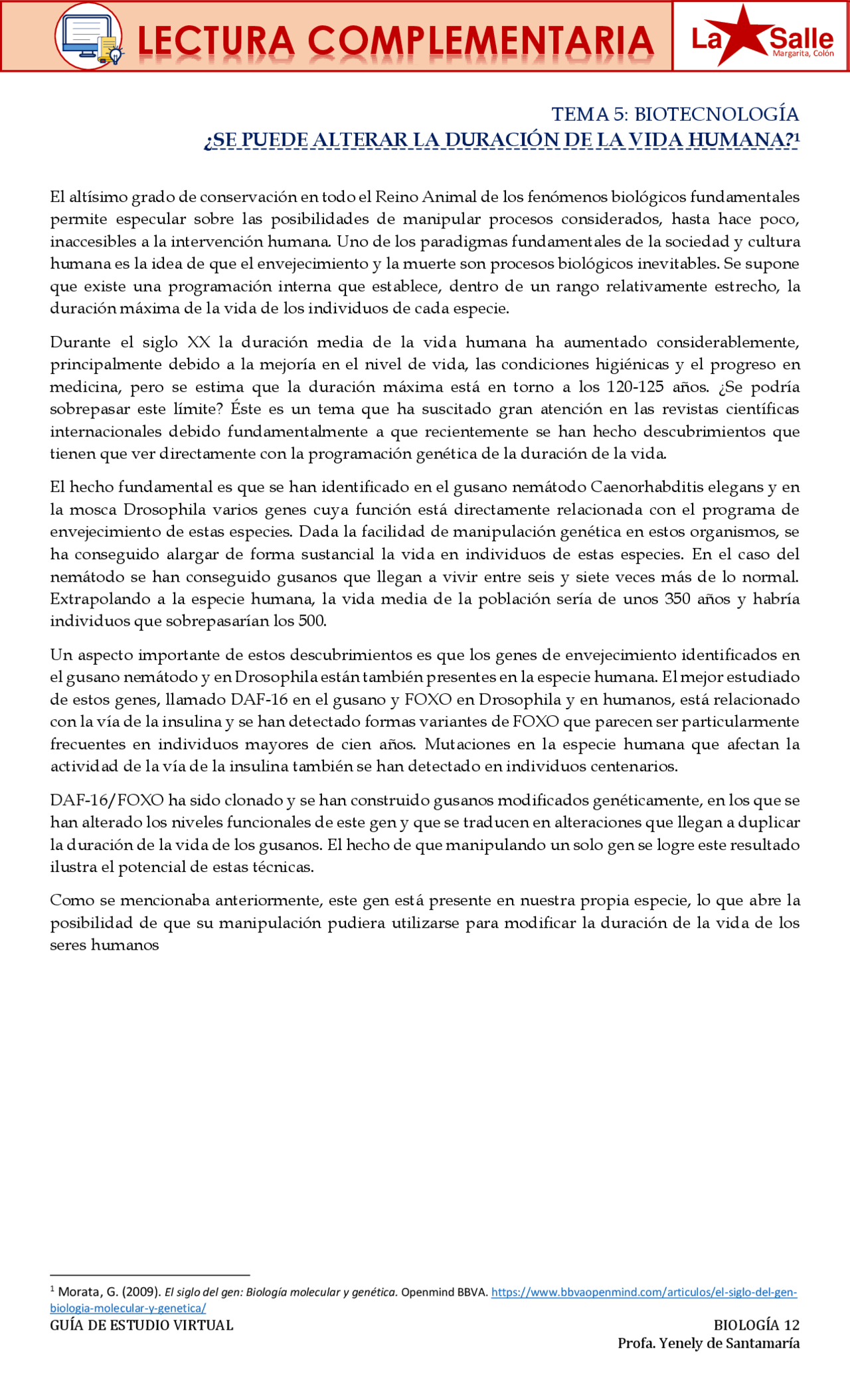 LECTURA COMPLEMENTARIA - Docsity