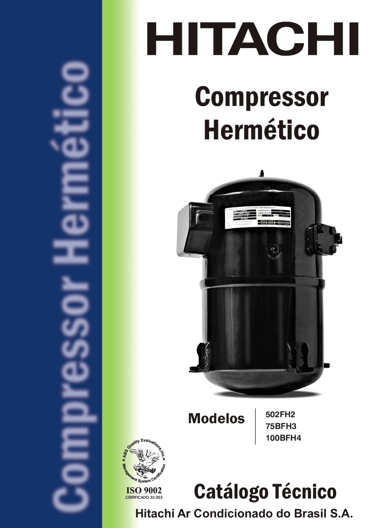 MANUAL COMPRESSOR HITACHI, INFORMAÇÕES ACQUA HITACHI - Docsity