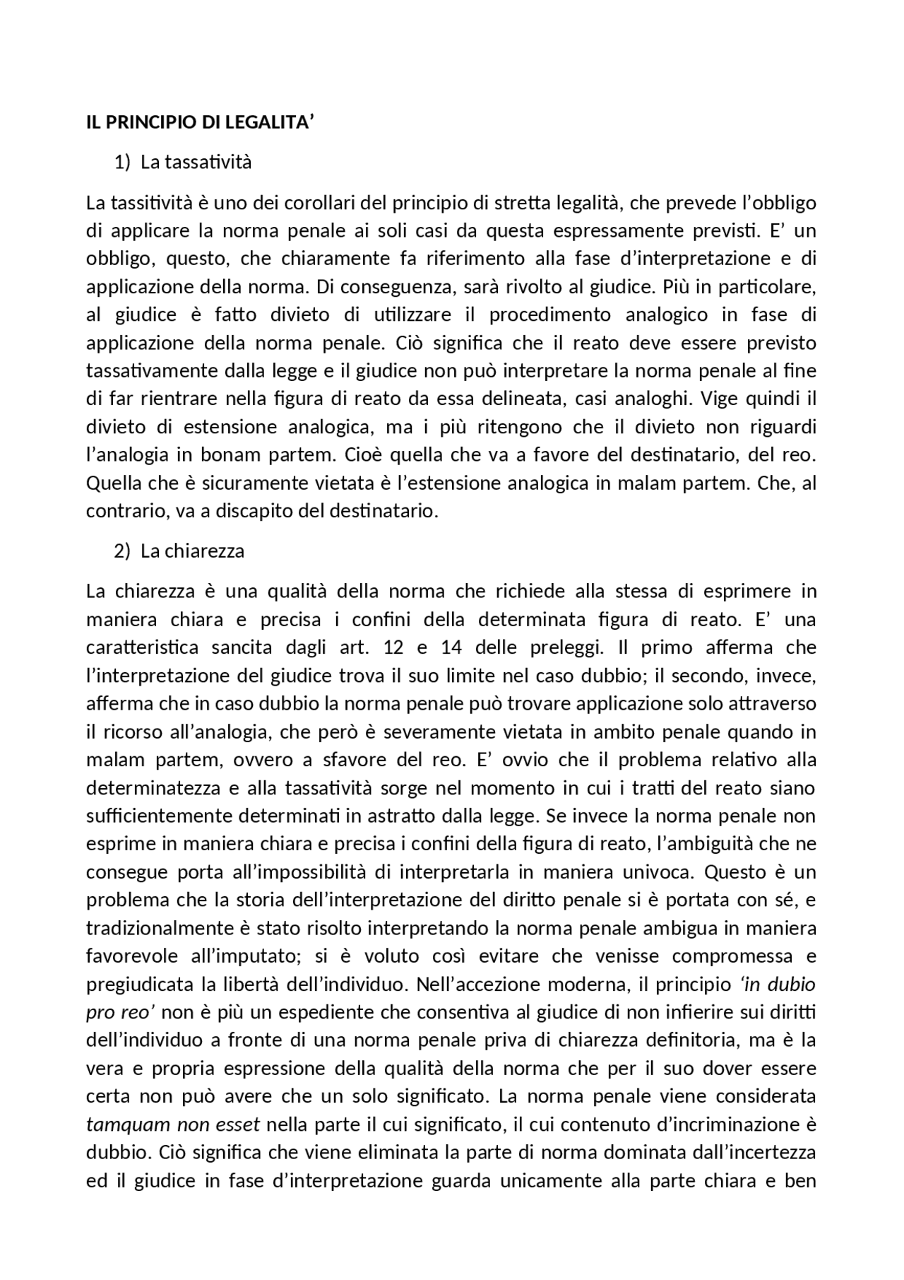 Concorso Di Norme E Autonomia Del Diritto Penale Docsity