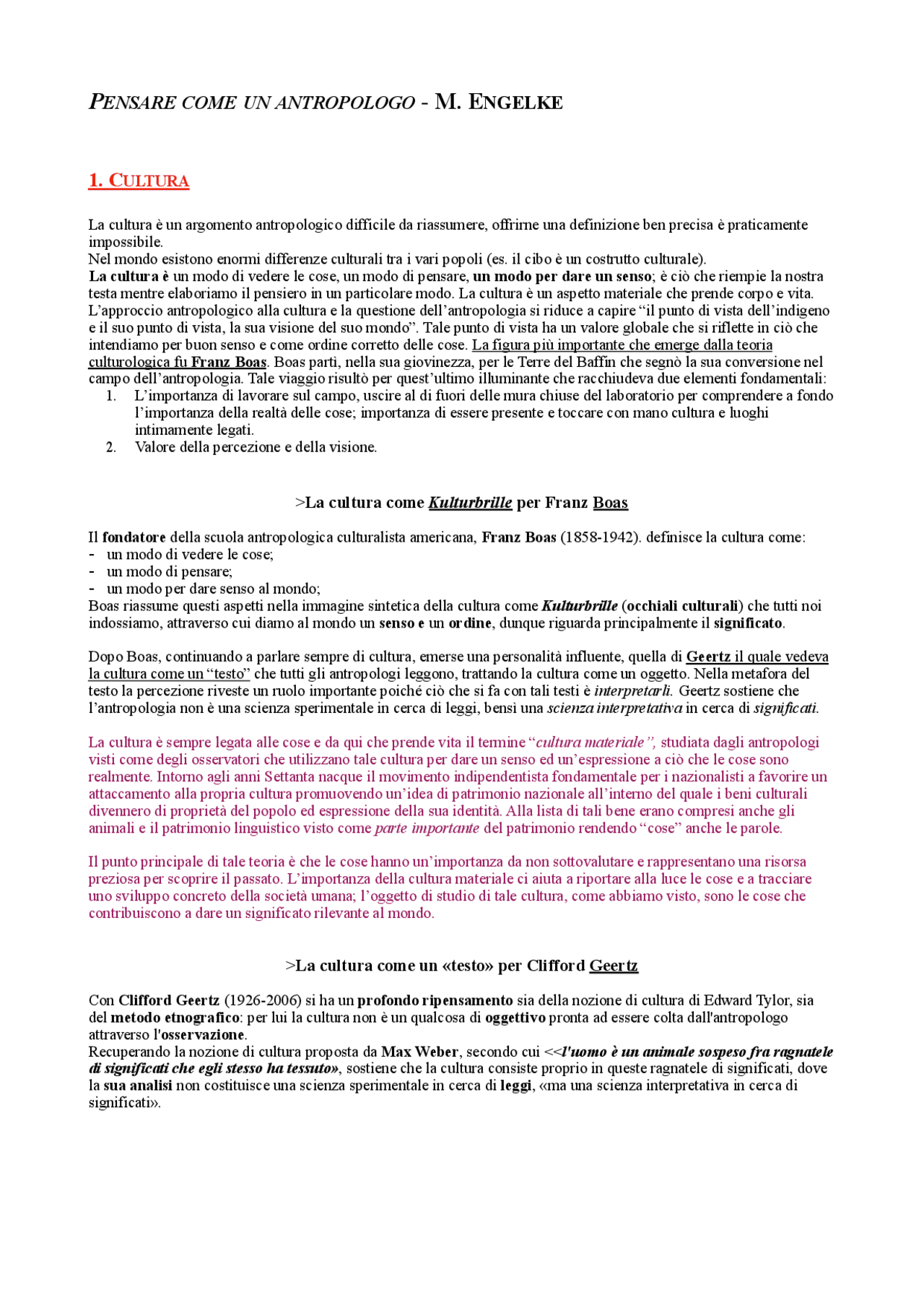 Riassunto "Pensare come un antropologo" di Matthew Engelke | Sintesi ...