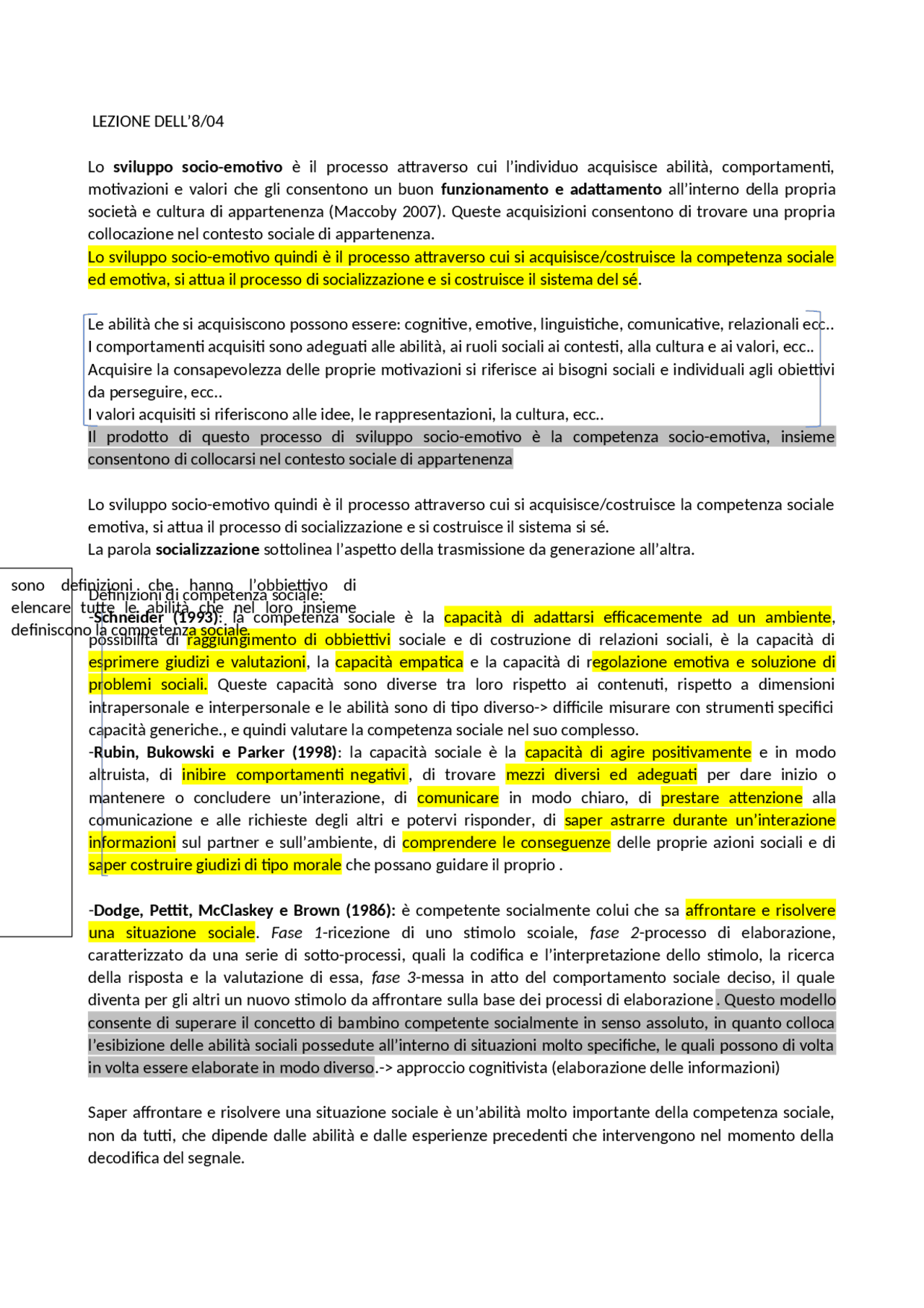 Lezione 080520 Sviluppo Docsity