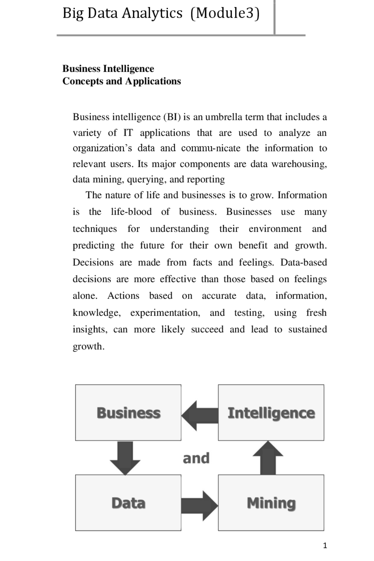 Big Data Analytics Module 3 Notes Exams Computer Science Docsity