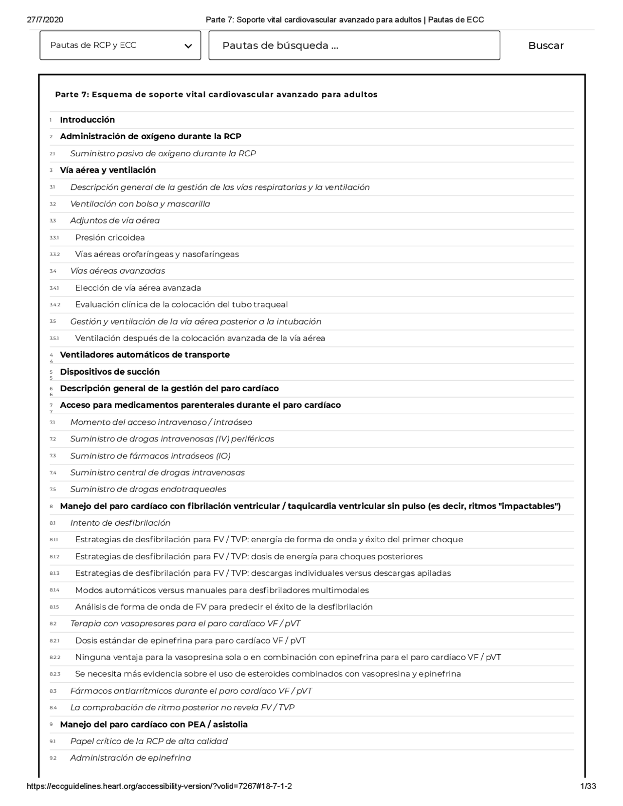 ACLS 2018, Algoritmo ACLS 2018, AHA. - Docsity