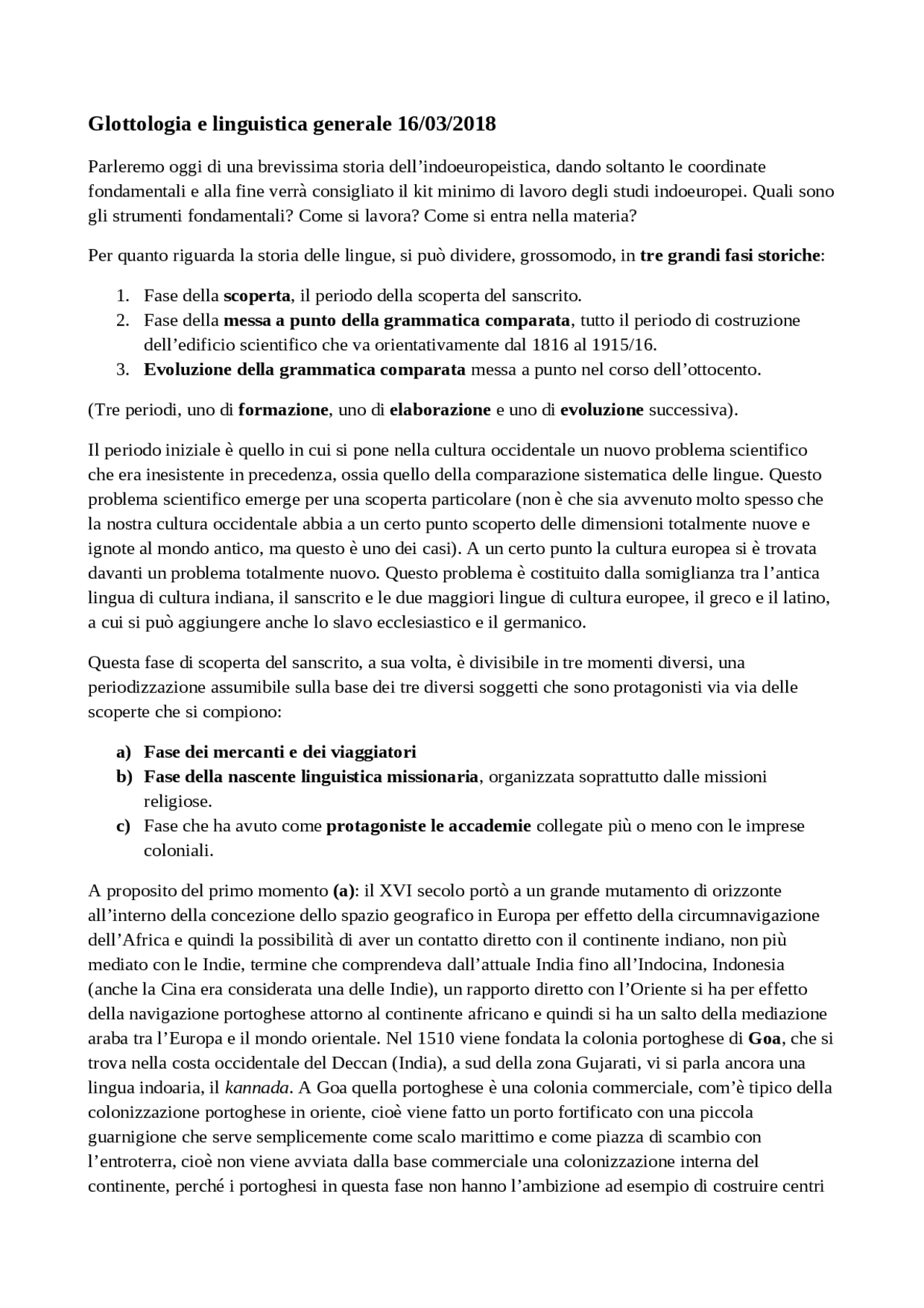 Esame Glottologia Lezione 5 Docsity