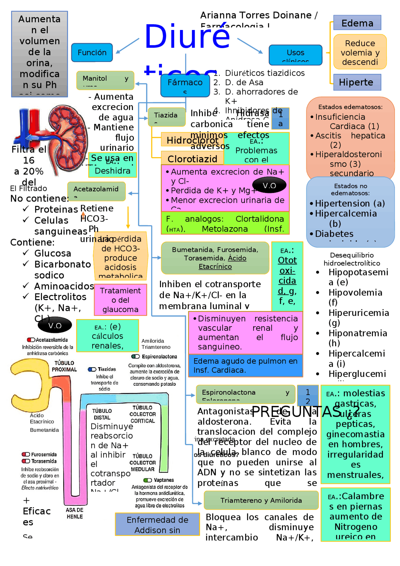 DiurÉticos FarmacologÍa I Docsity