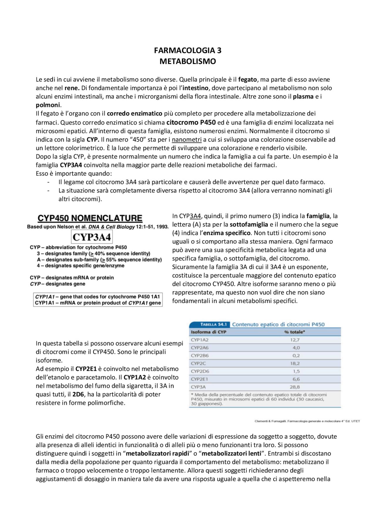 Appunti Di Farmacologia Generale Per 1° Anno In Scienze