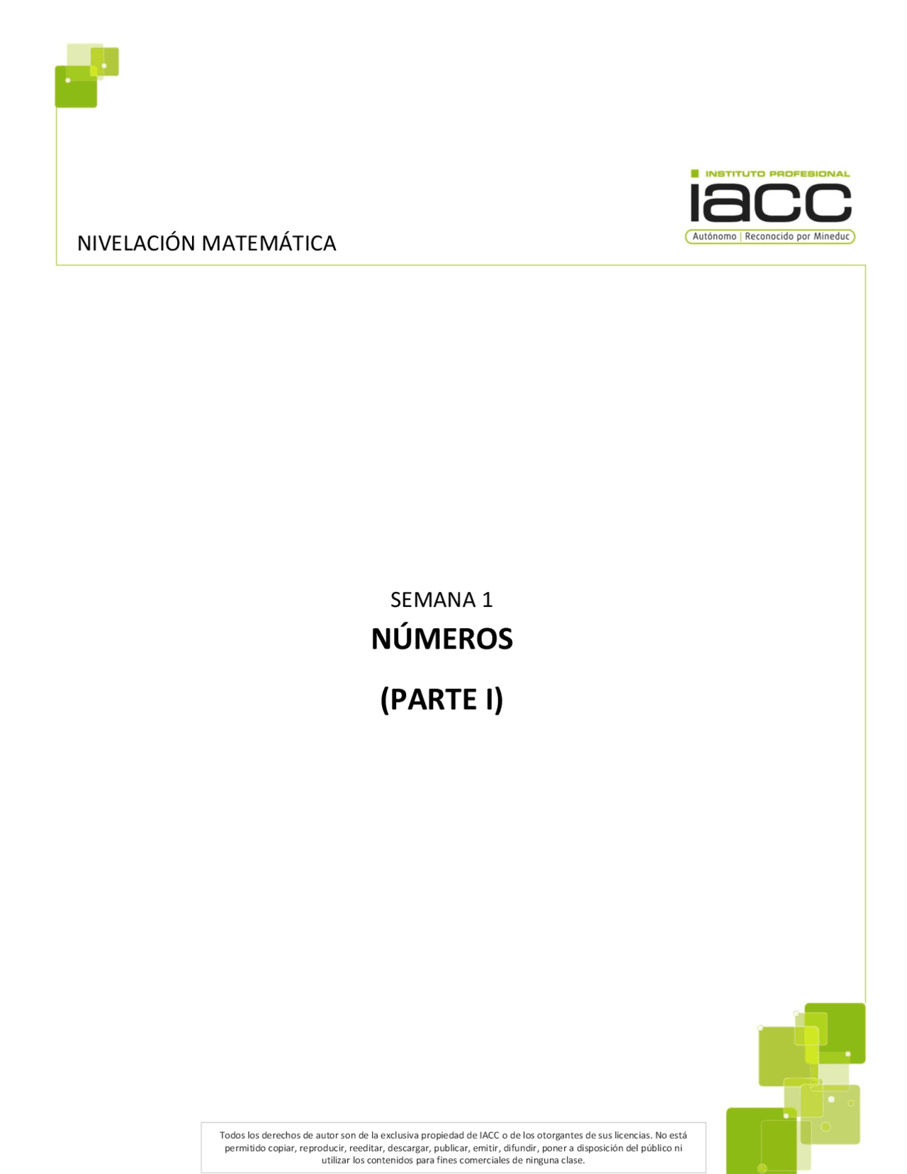 Nivelacion Matematicas Sem 1 Docsity