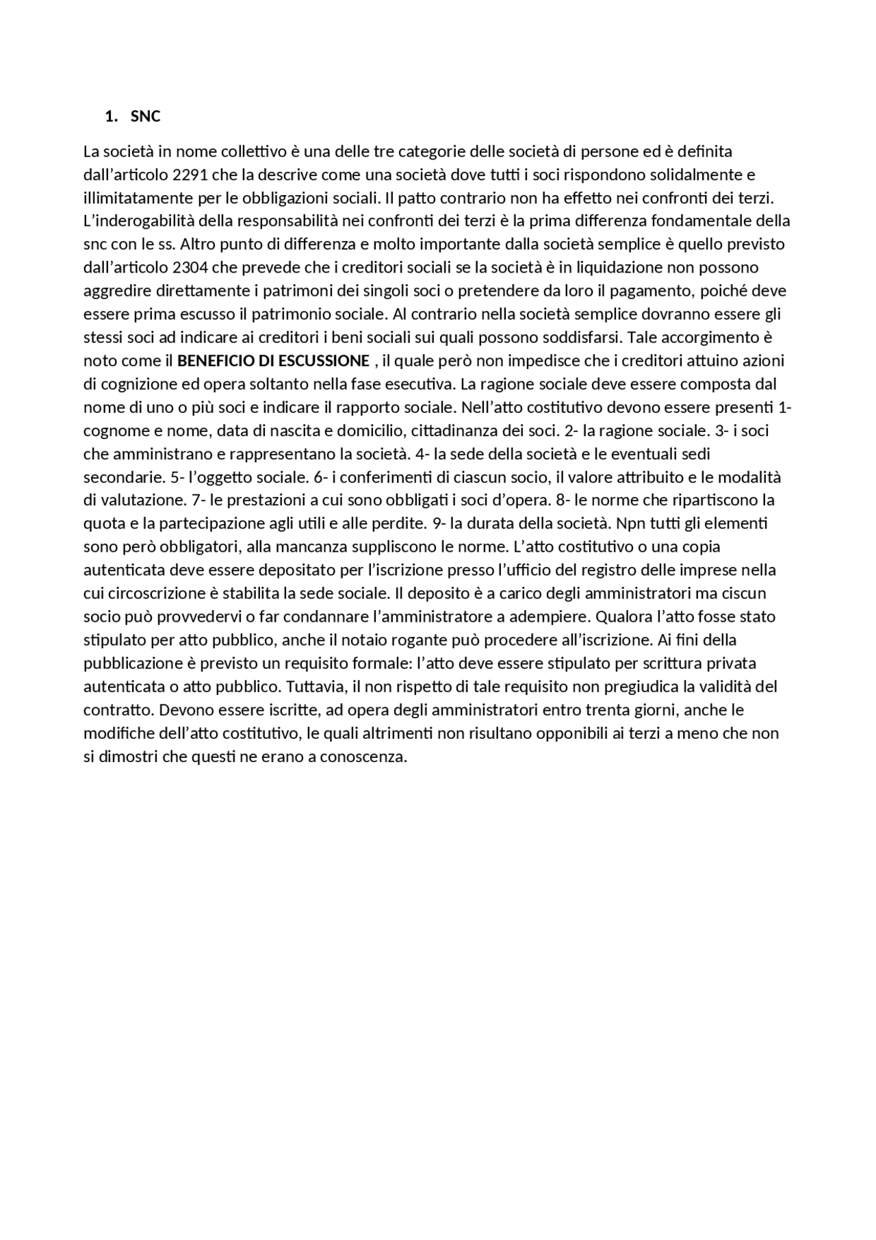 Domande Diritto Commerciale Docsity