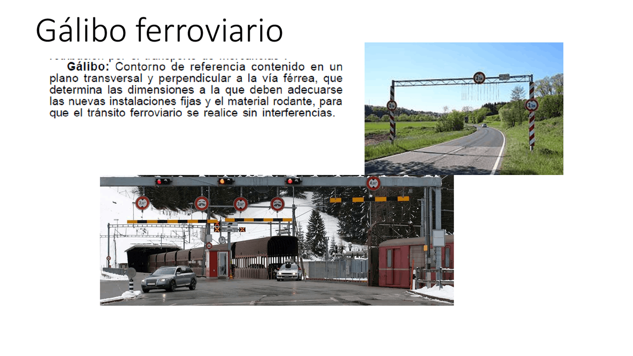 GALIBO Y CRUCE DE VIAS FERREAS - Docsity