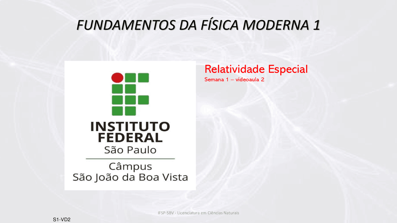 Relatividade Restrita Docsity