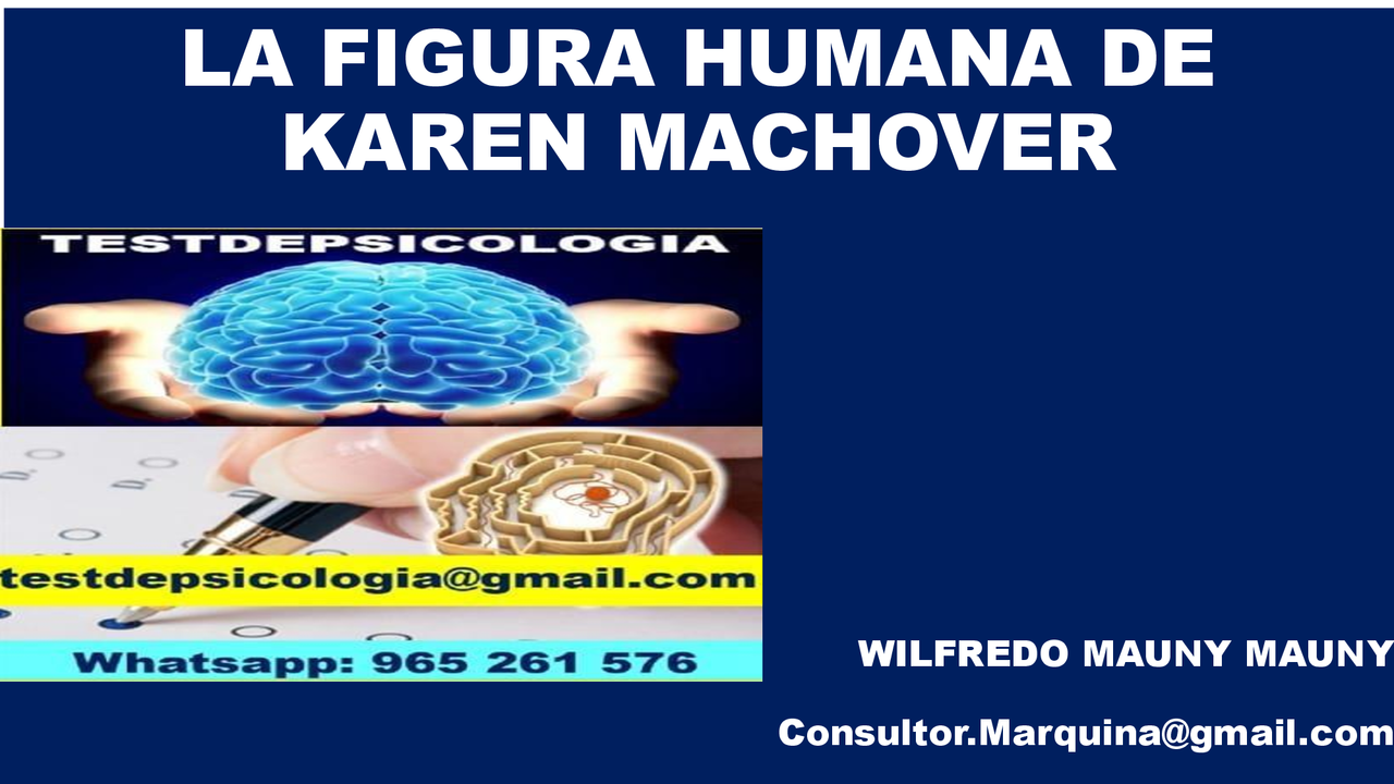 TEST DE MACHOVER SISTEMATIZADO | Diapositivas de Psicometría | Docsity