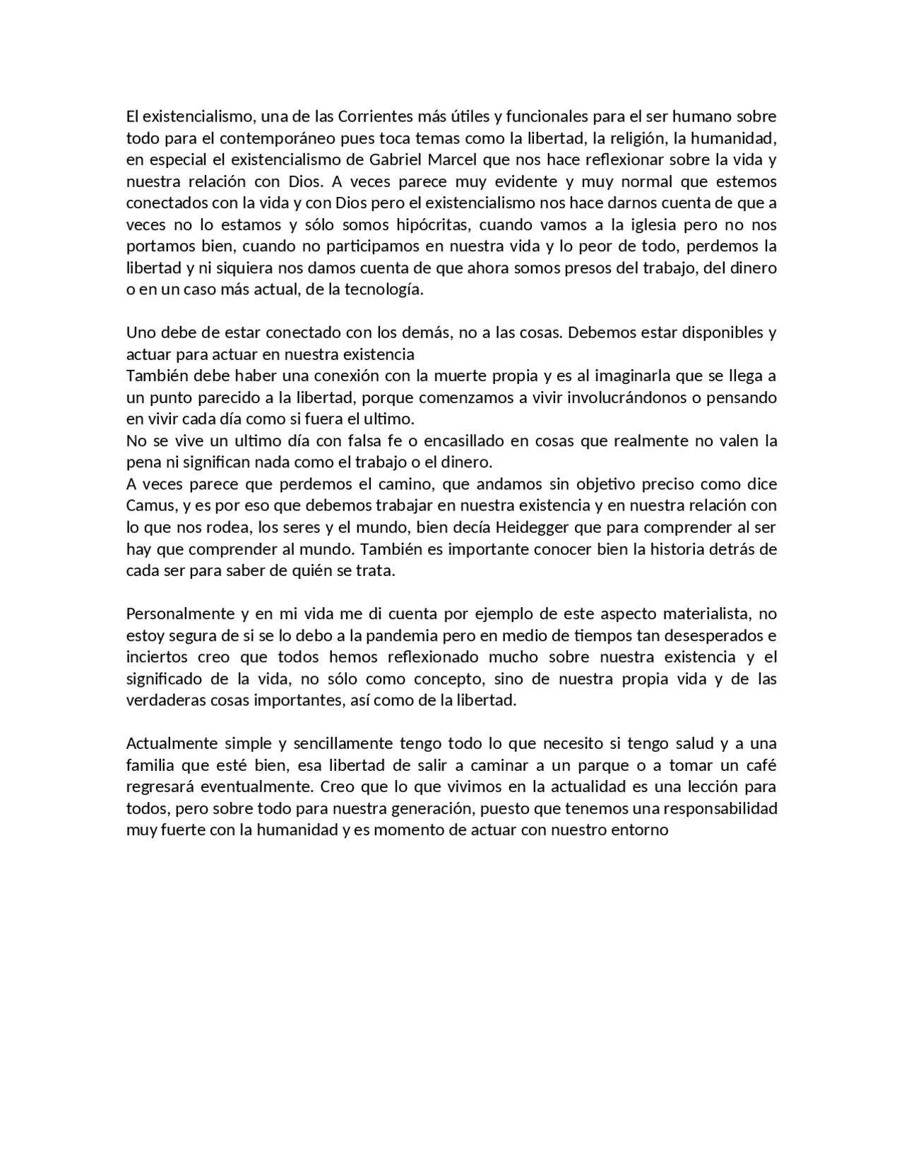 Ensayo Sobre Existencialismo Monografías Ensayos De Ética Docsity