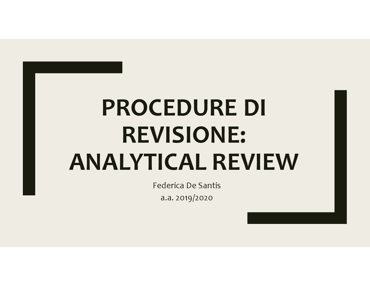 Revisione Aziendale Documento Numero 4 Docsity