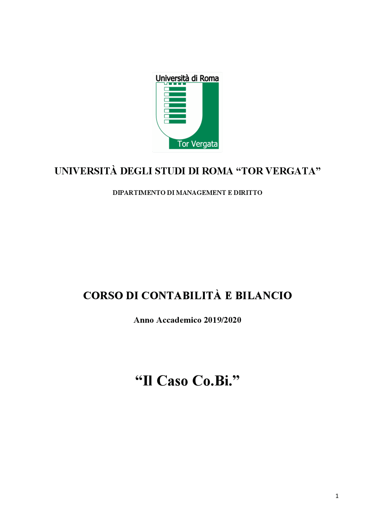 Caso Di Contabilità Docsity
