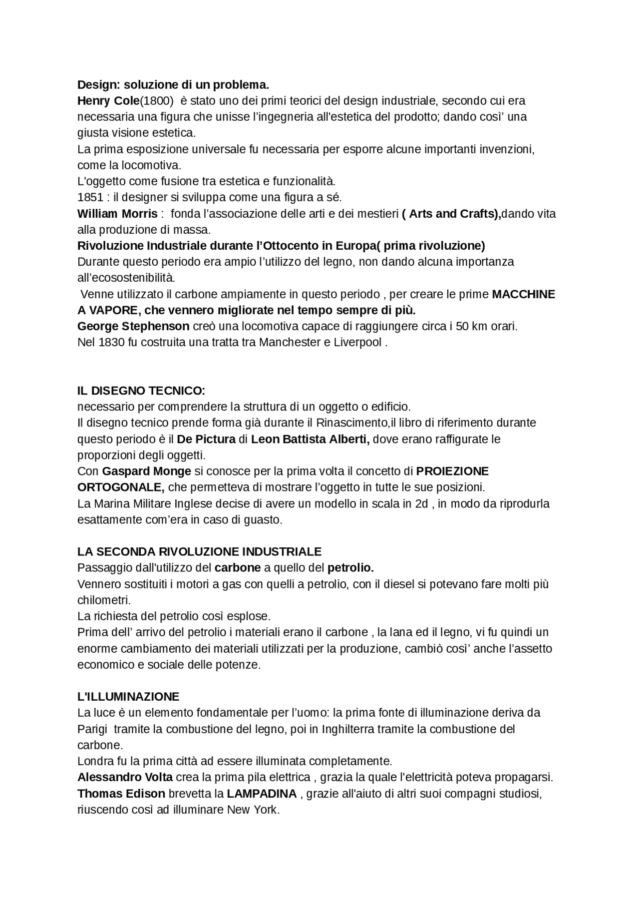 Storia Del Design Docsity