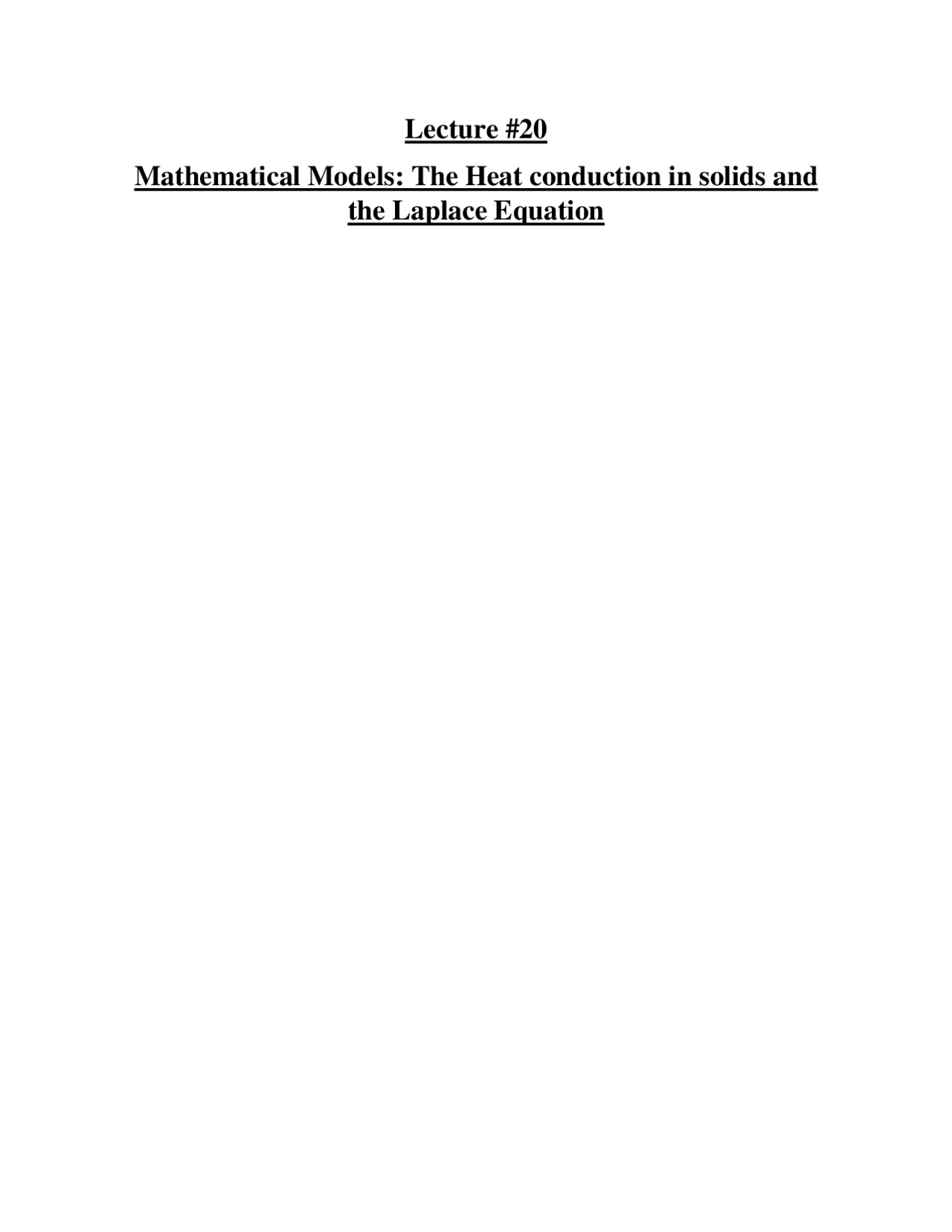 Lecture Notes Of Differential Equation Docsity