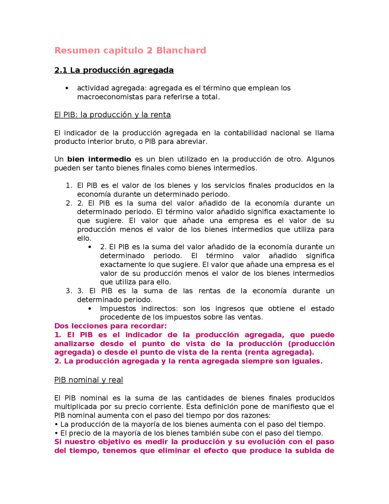 Resumen Blanchard Macroeconomia Docsity