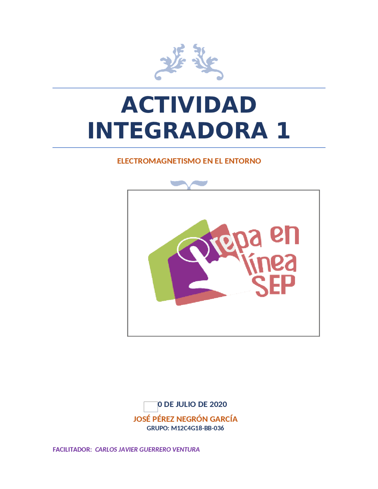 Modulo 12 Actividad Integradora 1 Ejercicios De Física Docsity