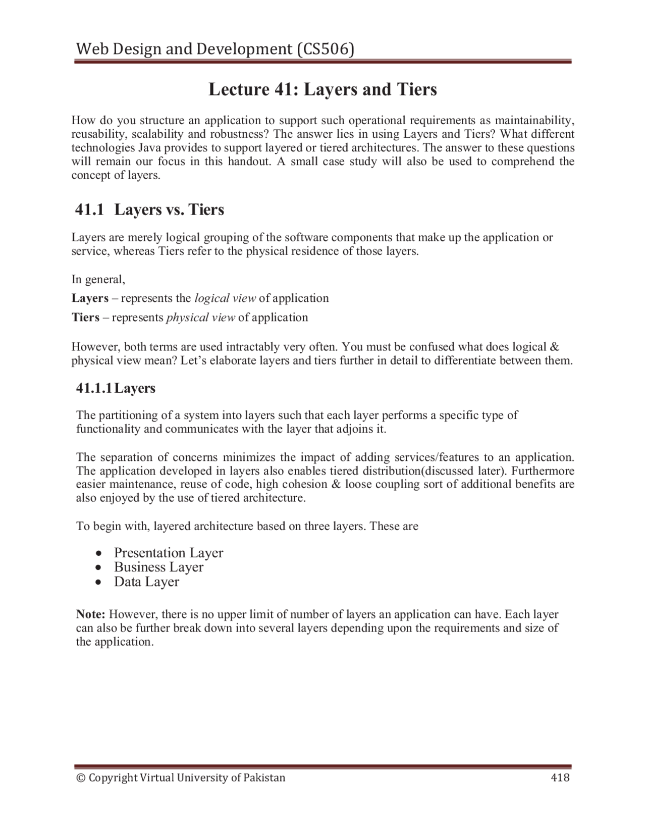 Cs506 architecture.pdf for the Information and technology students ...
