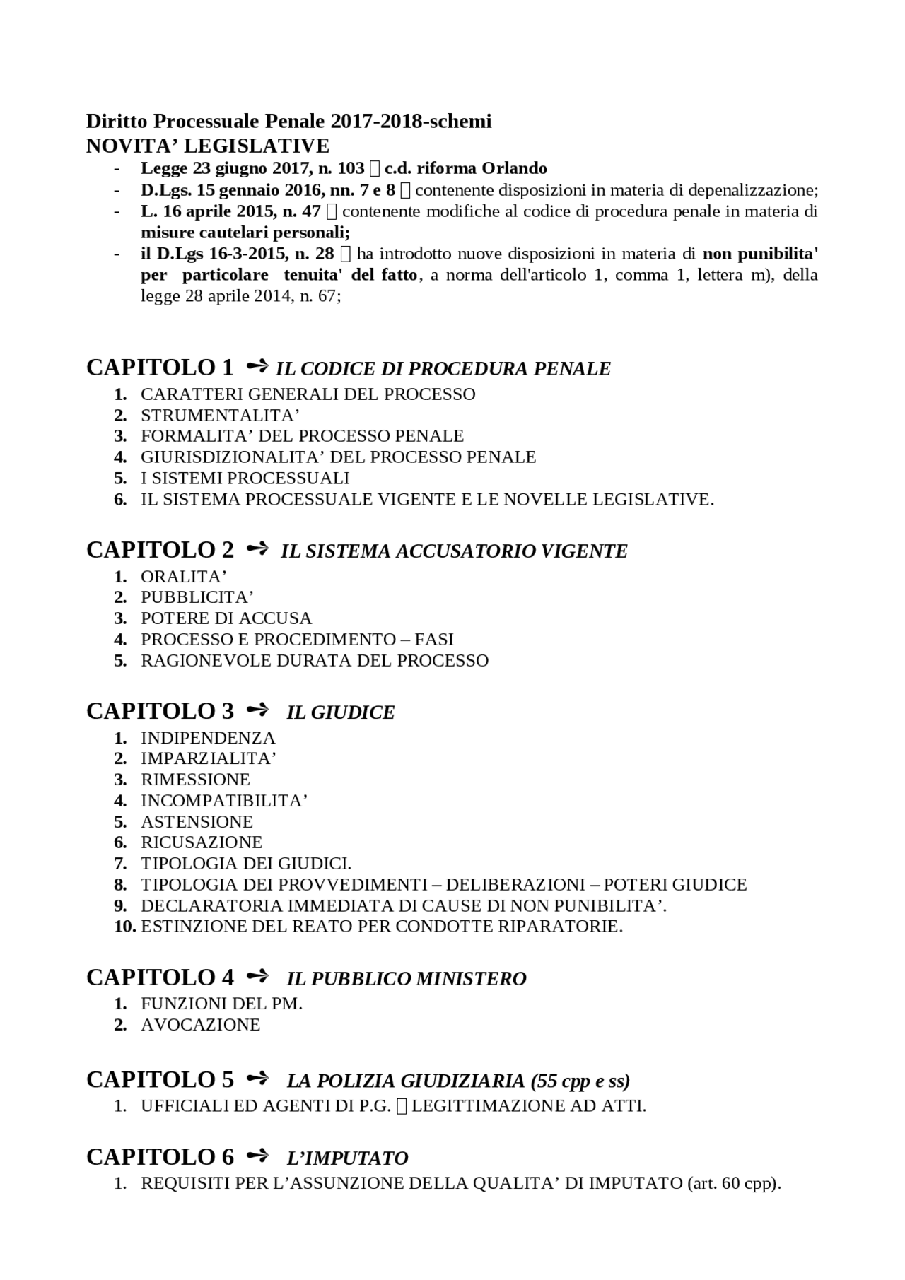Schemi Procedura Penale Docsity
