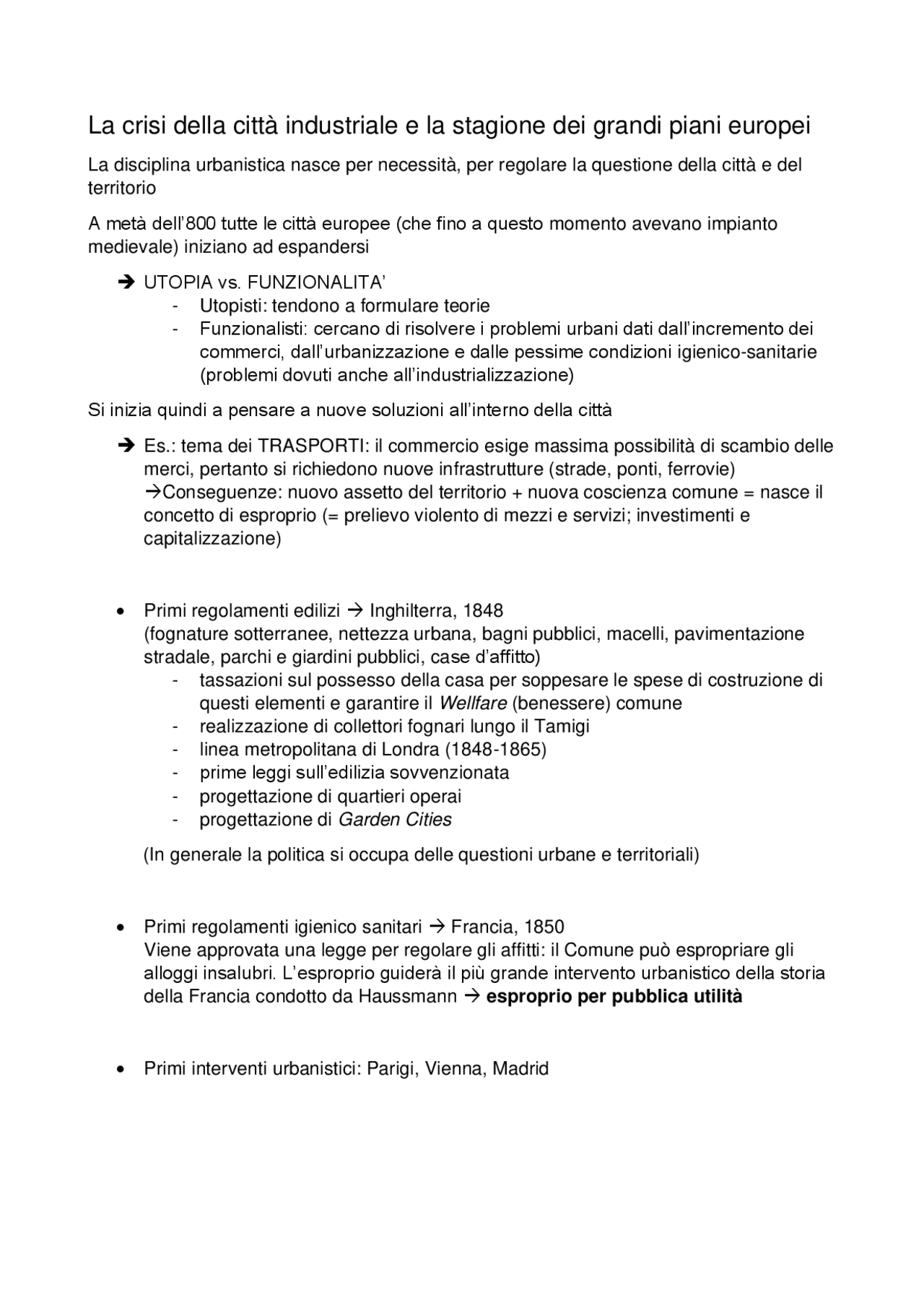 Appunti Di Urbanistica Con Immagini Docsity