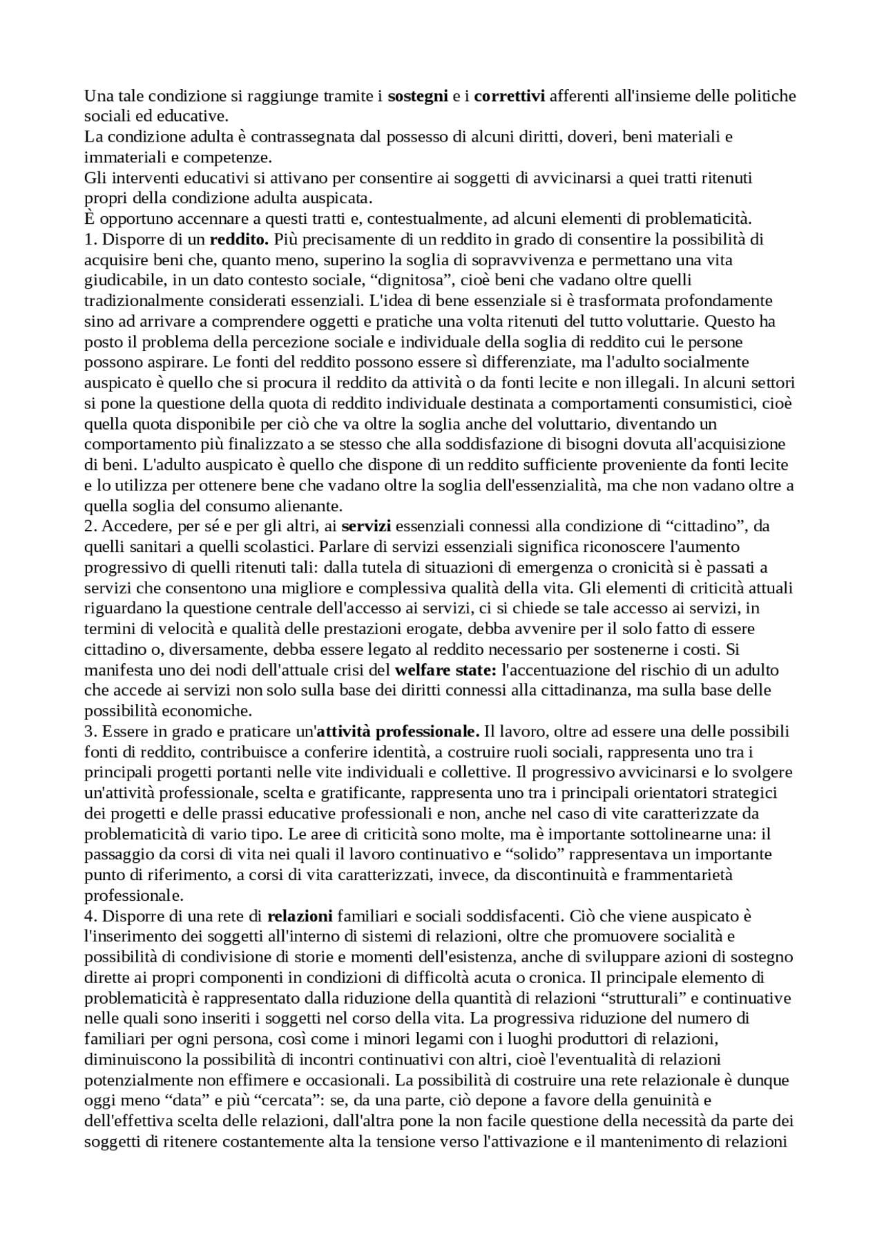 L'educatore imperfetto - Docsity