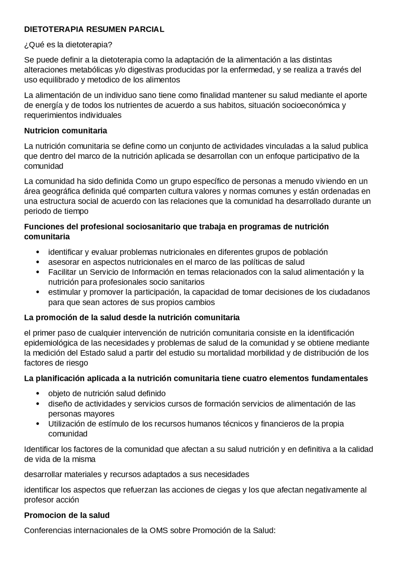 Dietoterapia Apuntes Docsity