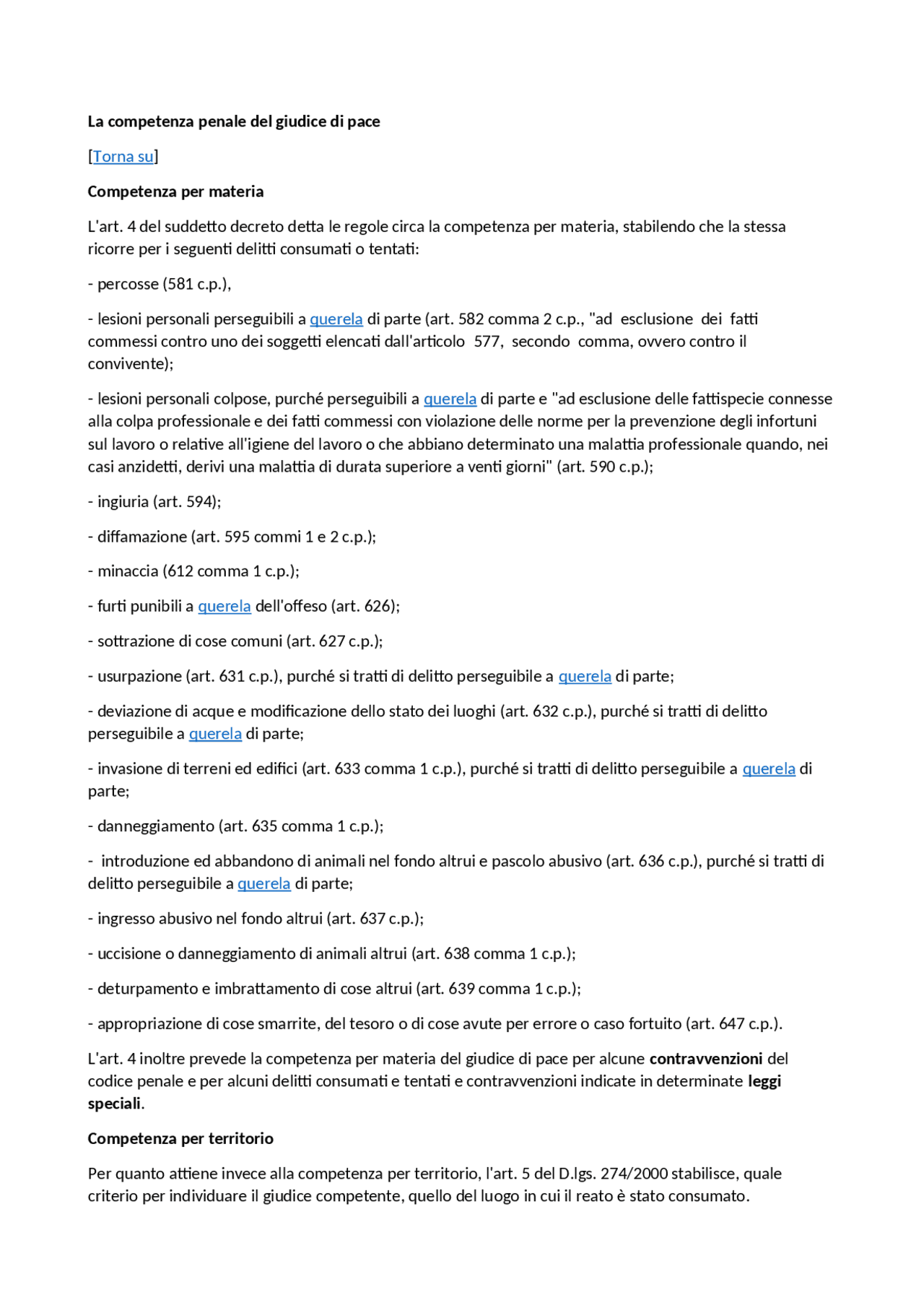Procedimento Giudice Di Pace Docsity