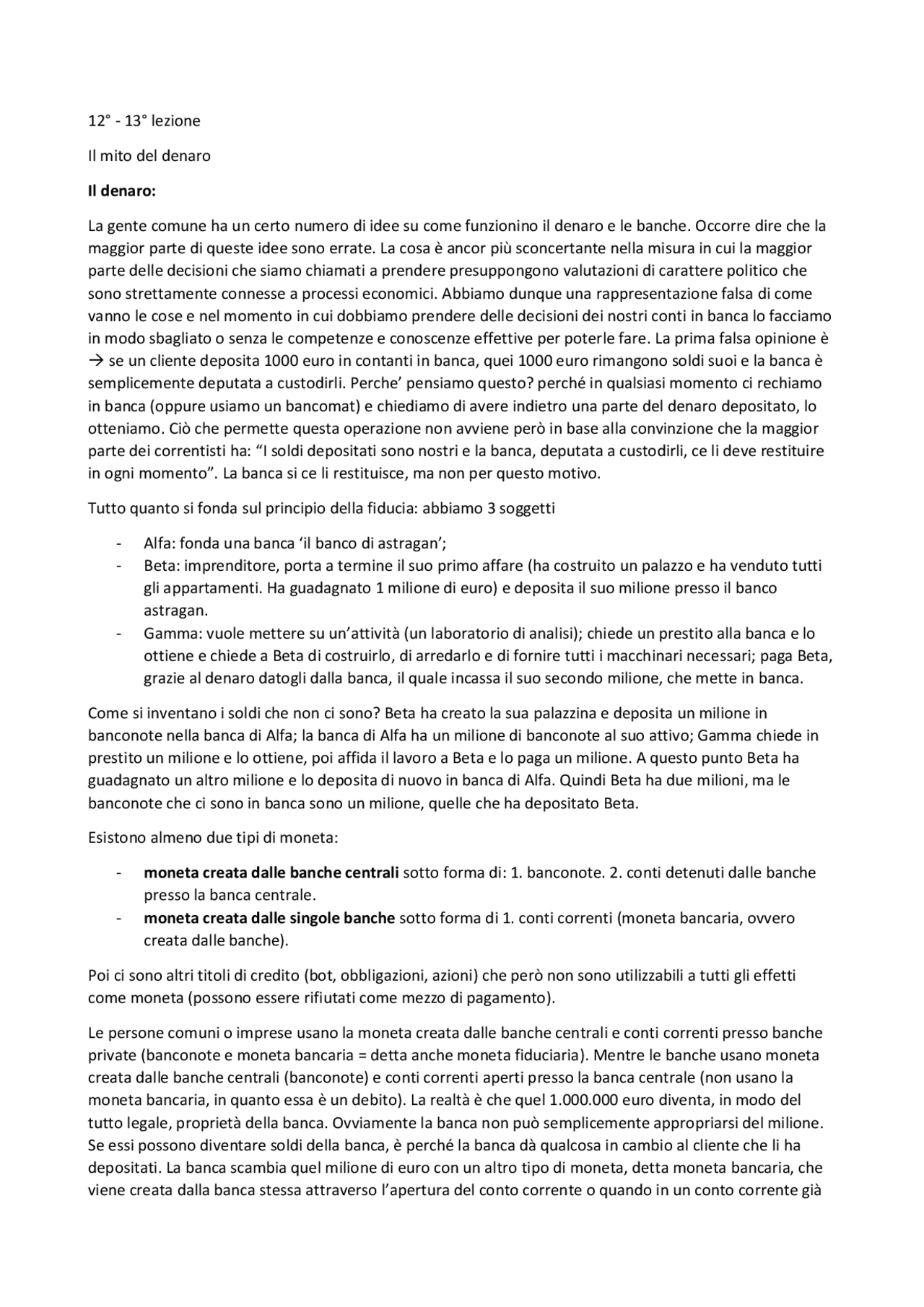Storia Dei Processi Formativi Docsity