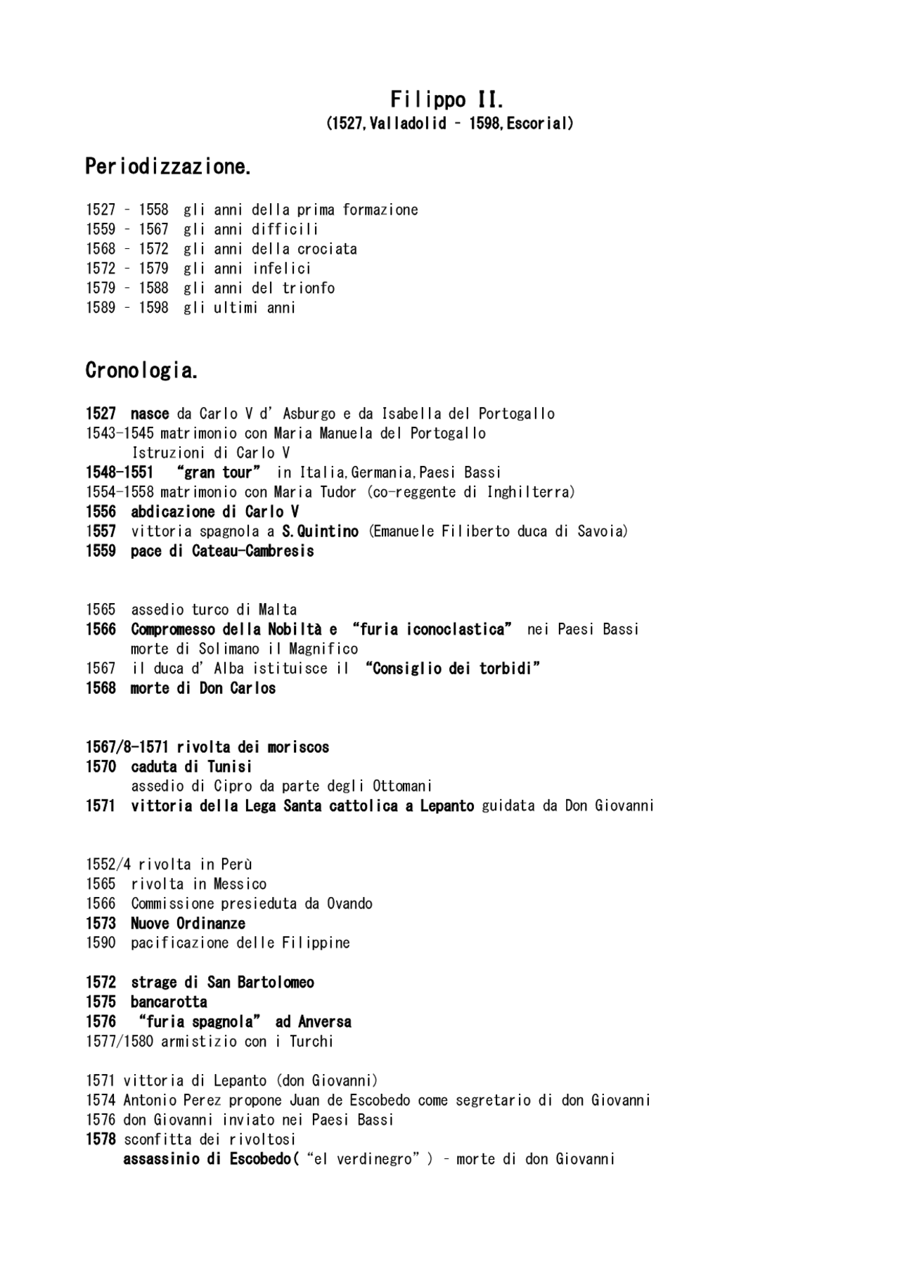 Filippo Ii 2 Storia Dello Stato Moderno Docsity