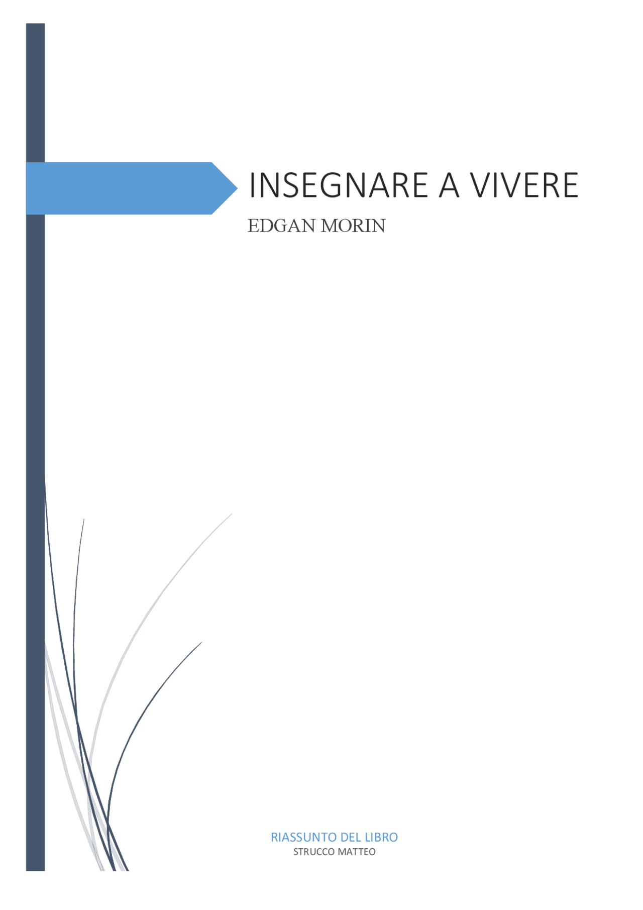 Insegnare A Vivere Di E Morin Docsity