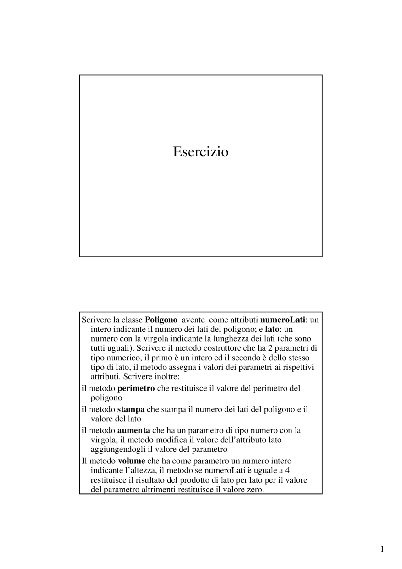 Esercitazione Programmazione A Oggetti 2 Docsity